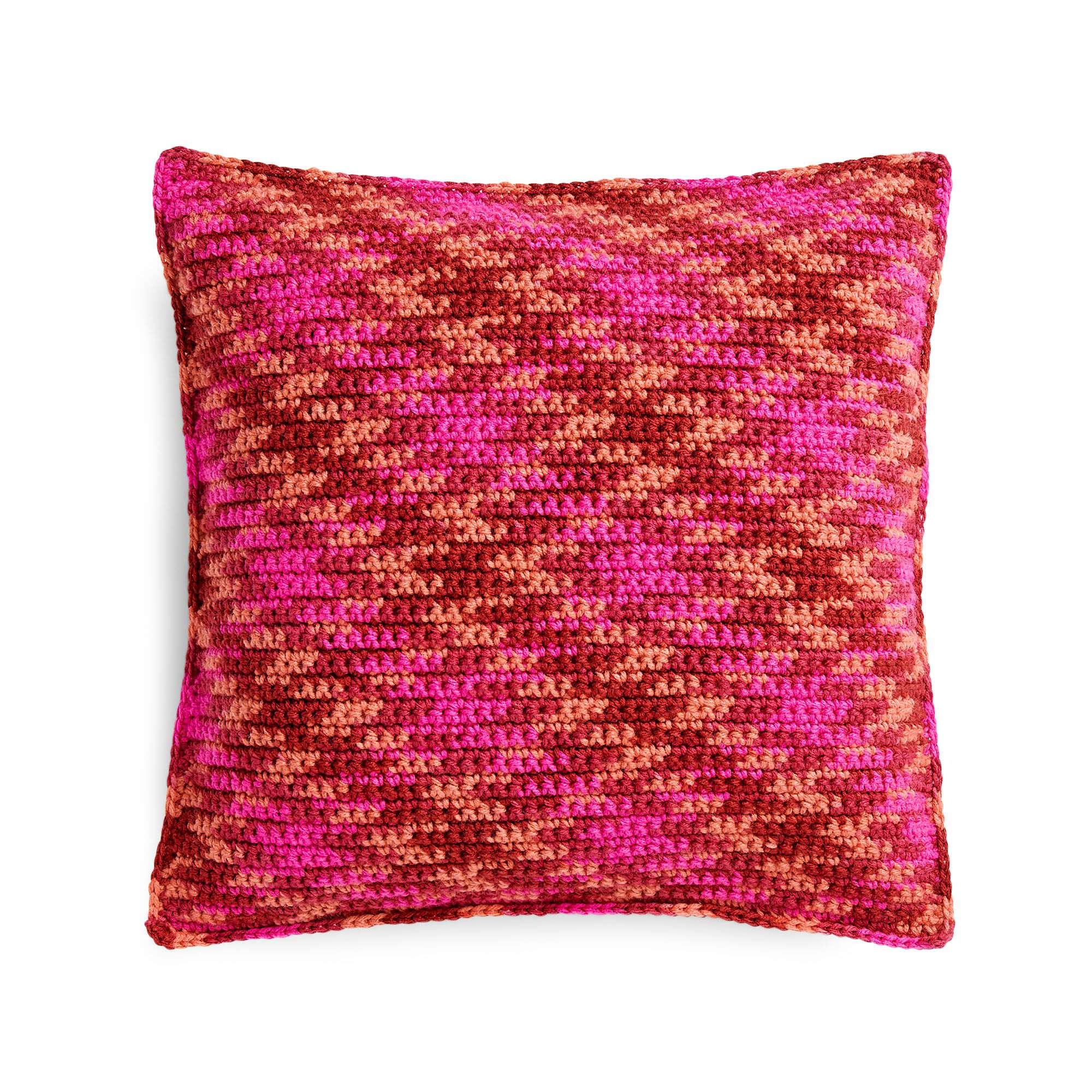 Free Easy Caron Pooling As Planned Pillow Crochet Pattern | Yarnspirations