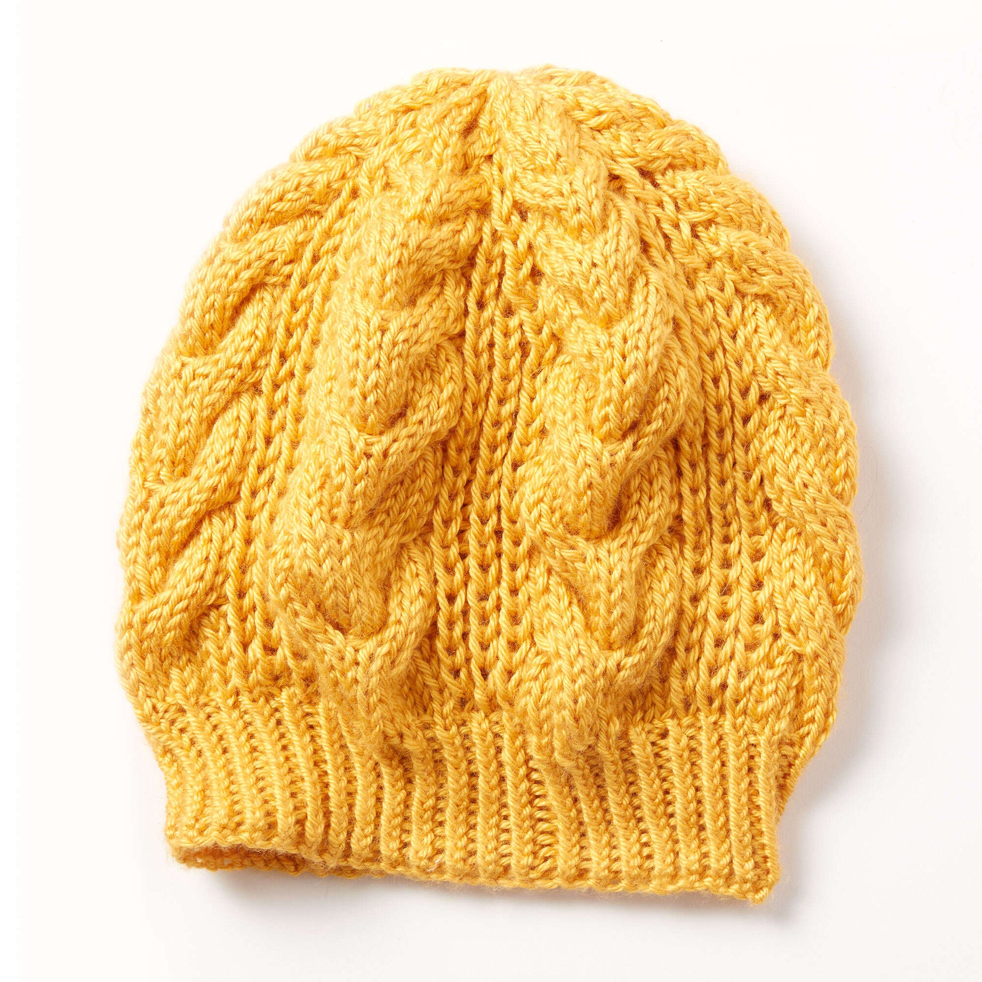 Free Caron Shaker Cable Hat Knitting Pattern | Yarnspirations