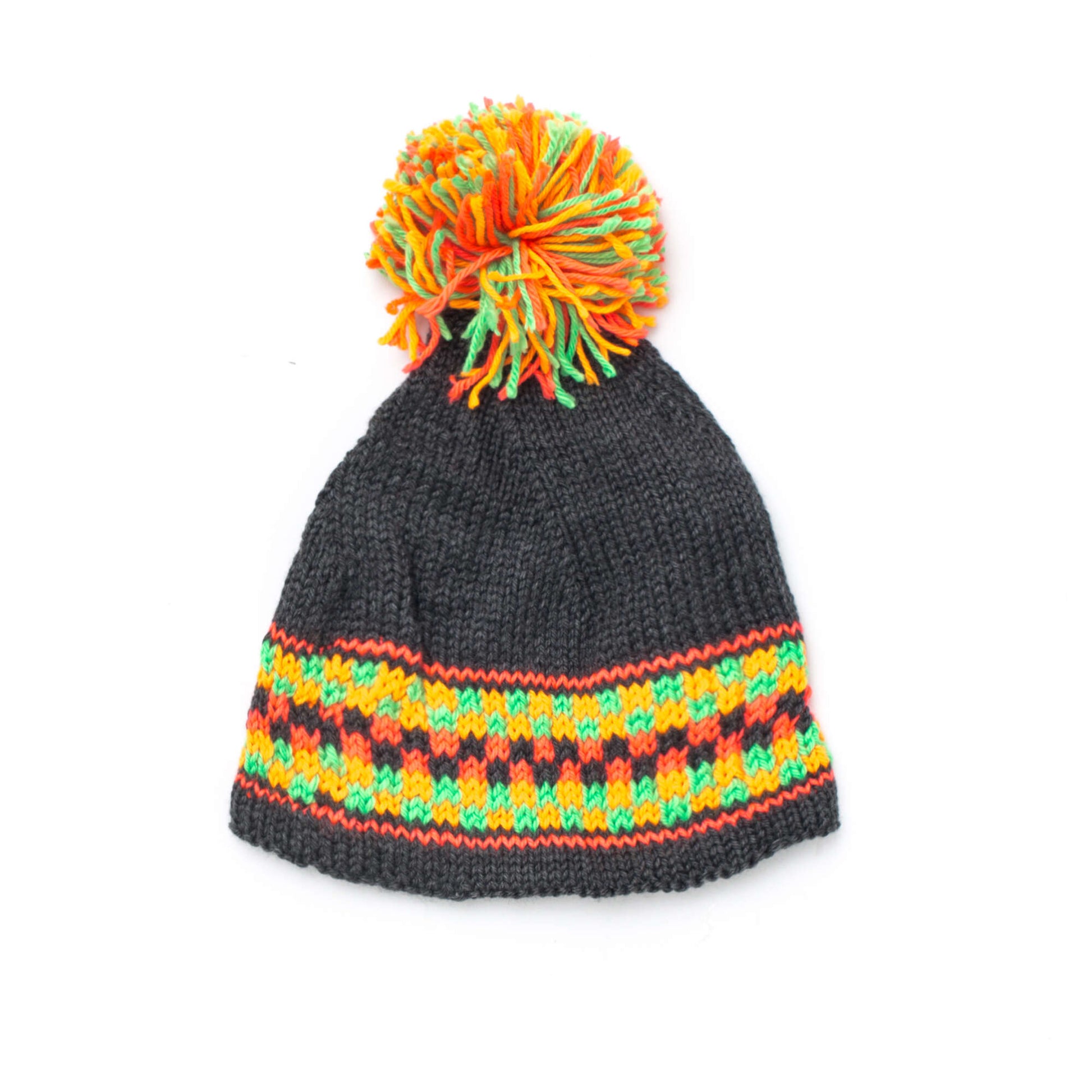 Free Caron Checkered Hat Knitting Pattern | Yarnspirations