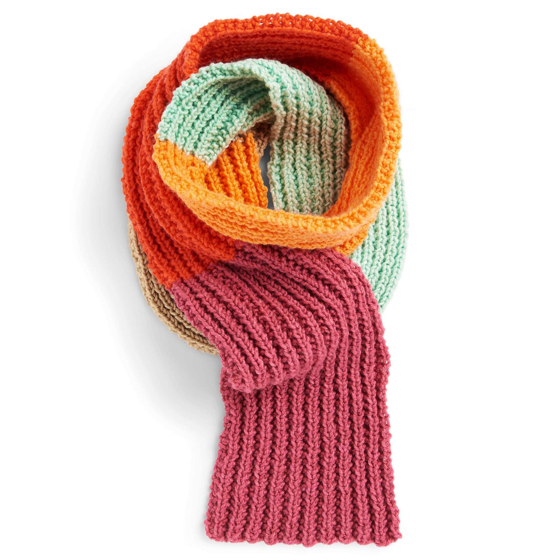 Free Beginner Caron O'Go with the Flow Scarf Knitting Pattern ...