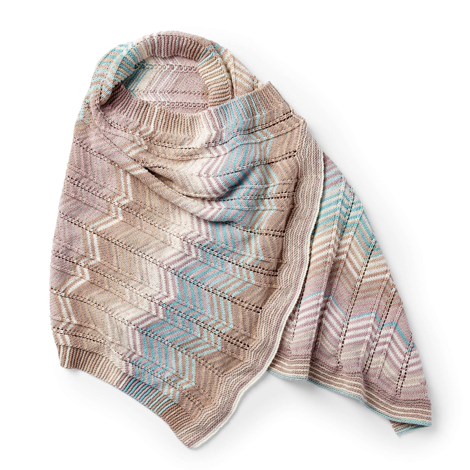 Free Easy Caron Heartline Wrap Knitting Pattern | Yarnspirations