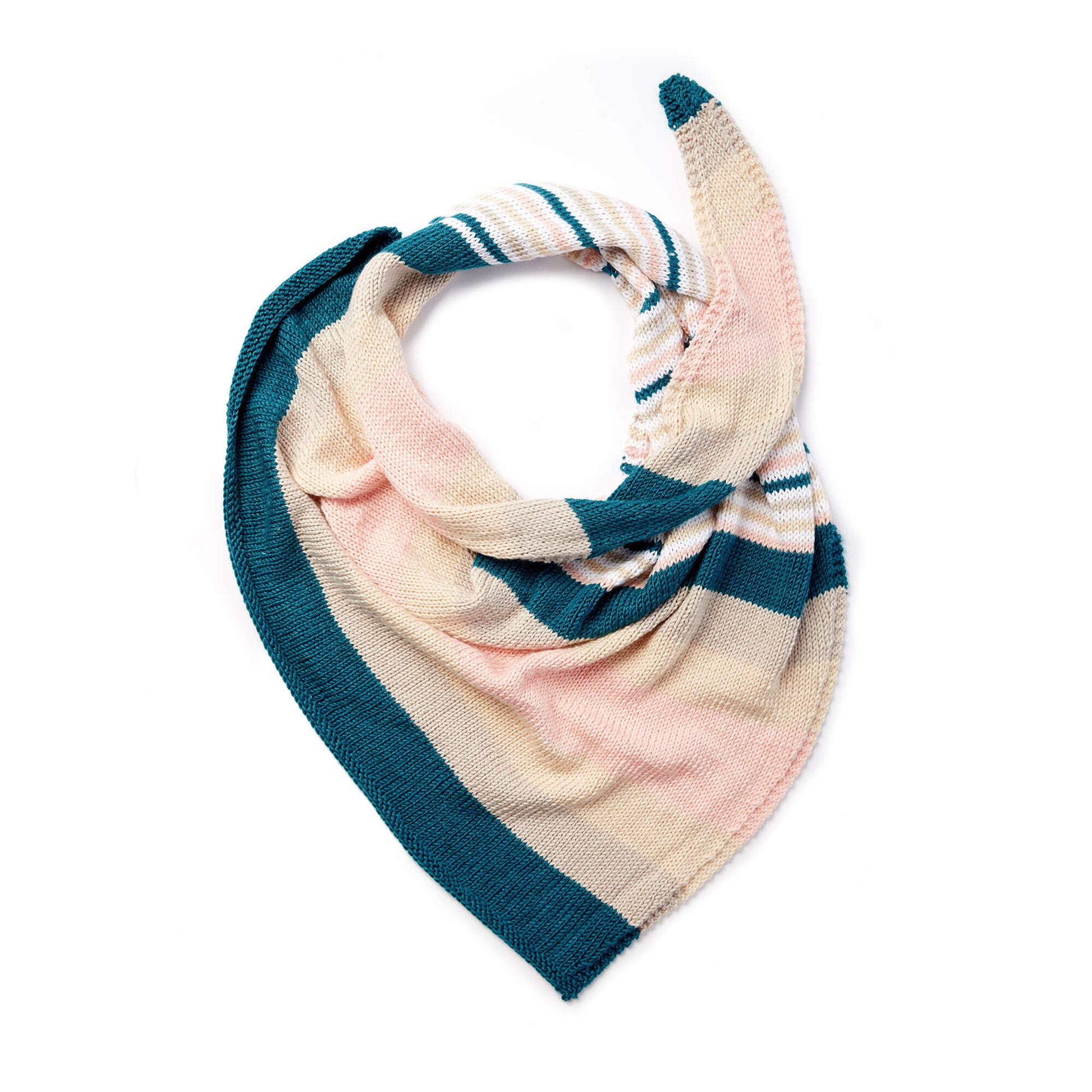 Caron X Pantone Smooth Stripes Knit Shawl | Yarnspirations