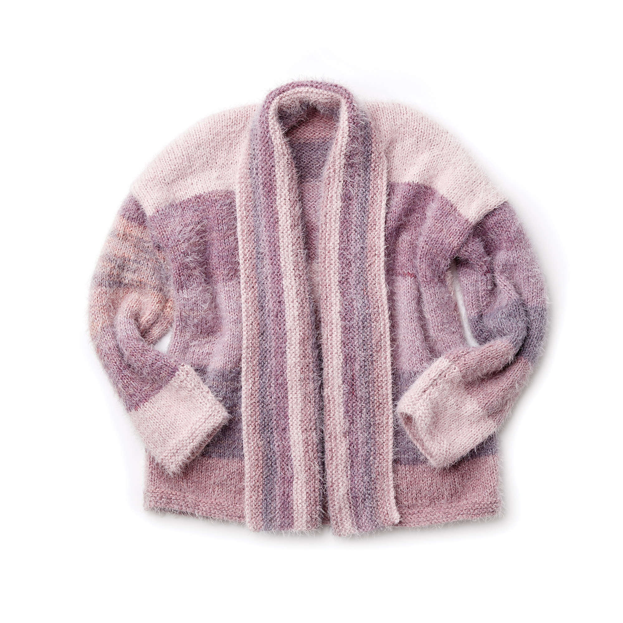 Free Easy Caron Shawl Collar Cardigan Knitting Pattern | Yarnspirations