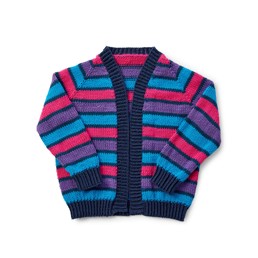 Caron X Pantone Cropped Raglan Knit Cardigan | Yarnspirations