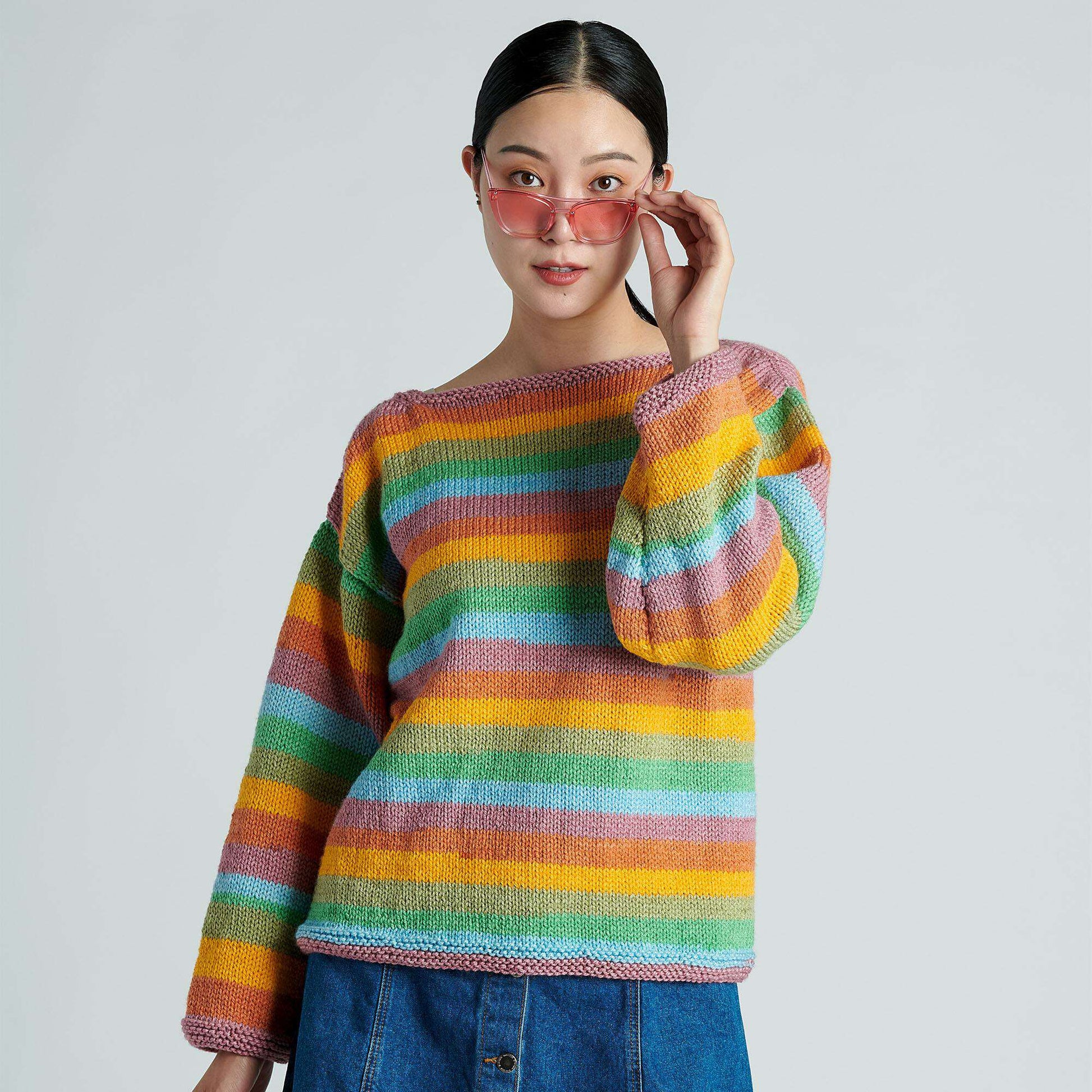 Caron Knit Boatneck Sleeveless Top | Yarnspirations