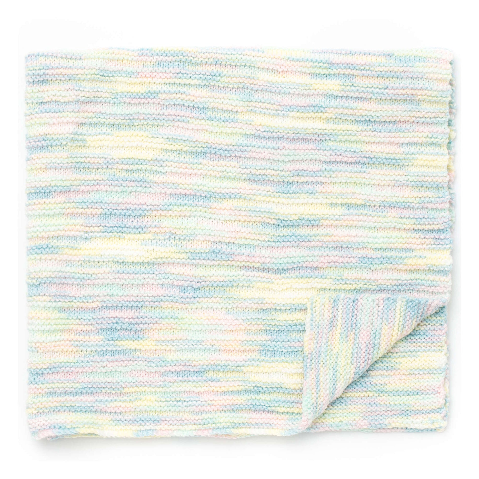 Free Caron Little Ridges Knit Baby Blanket Pattern | Yarnspirations