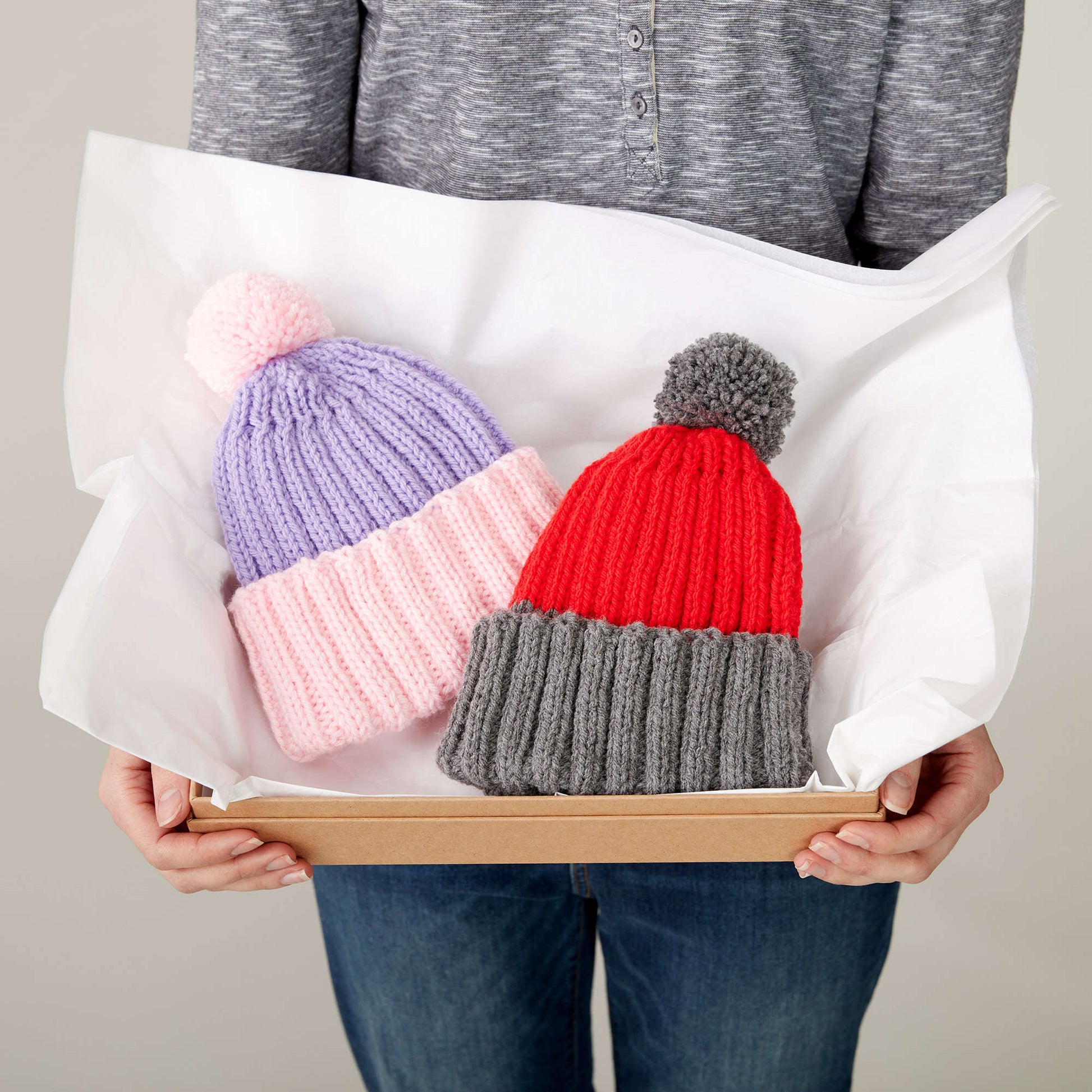 Free Easy Caron Color Dip Child's Hat Knitting Pattern | Yarnspirations