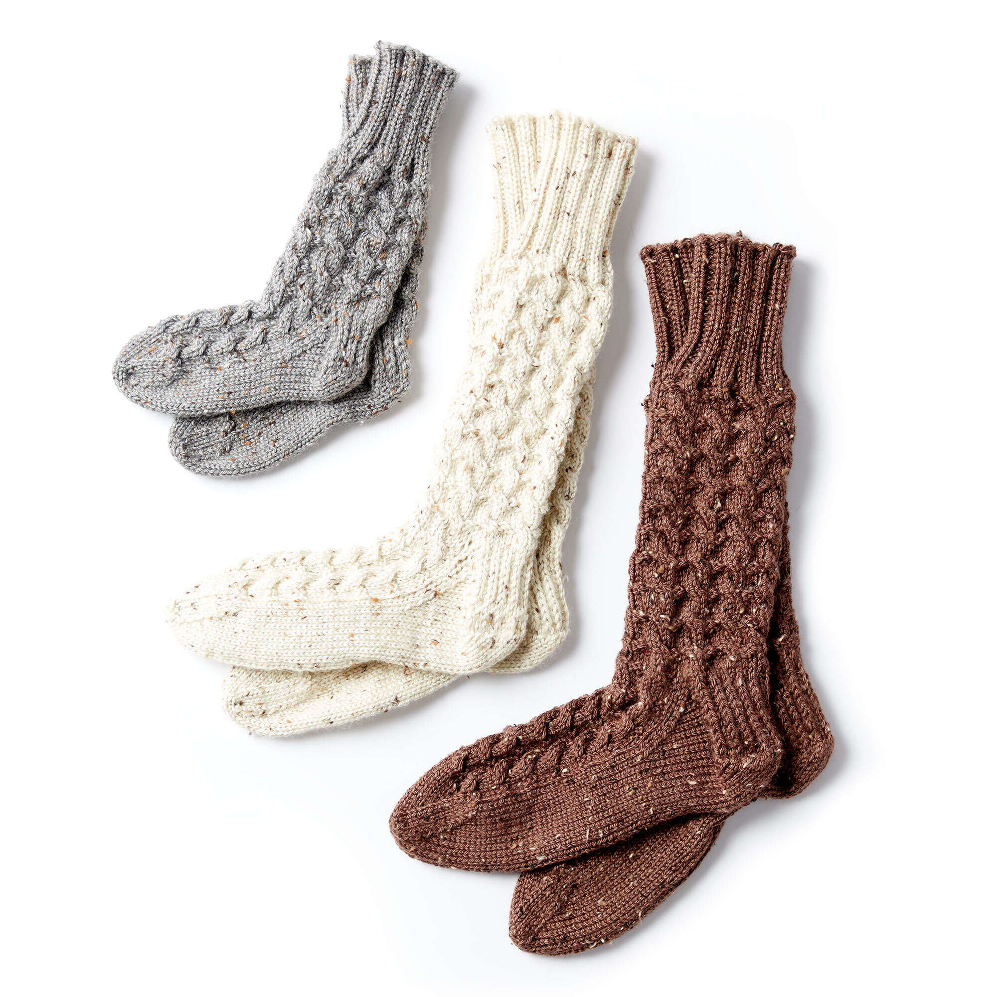 Free Caron Cozy Cabin Socks Knitting Pattern | Yarnspirations