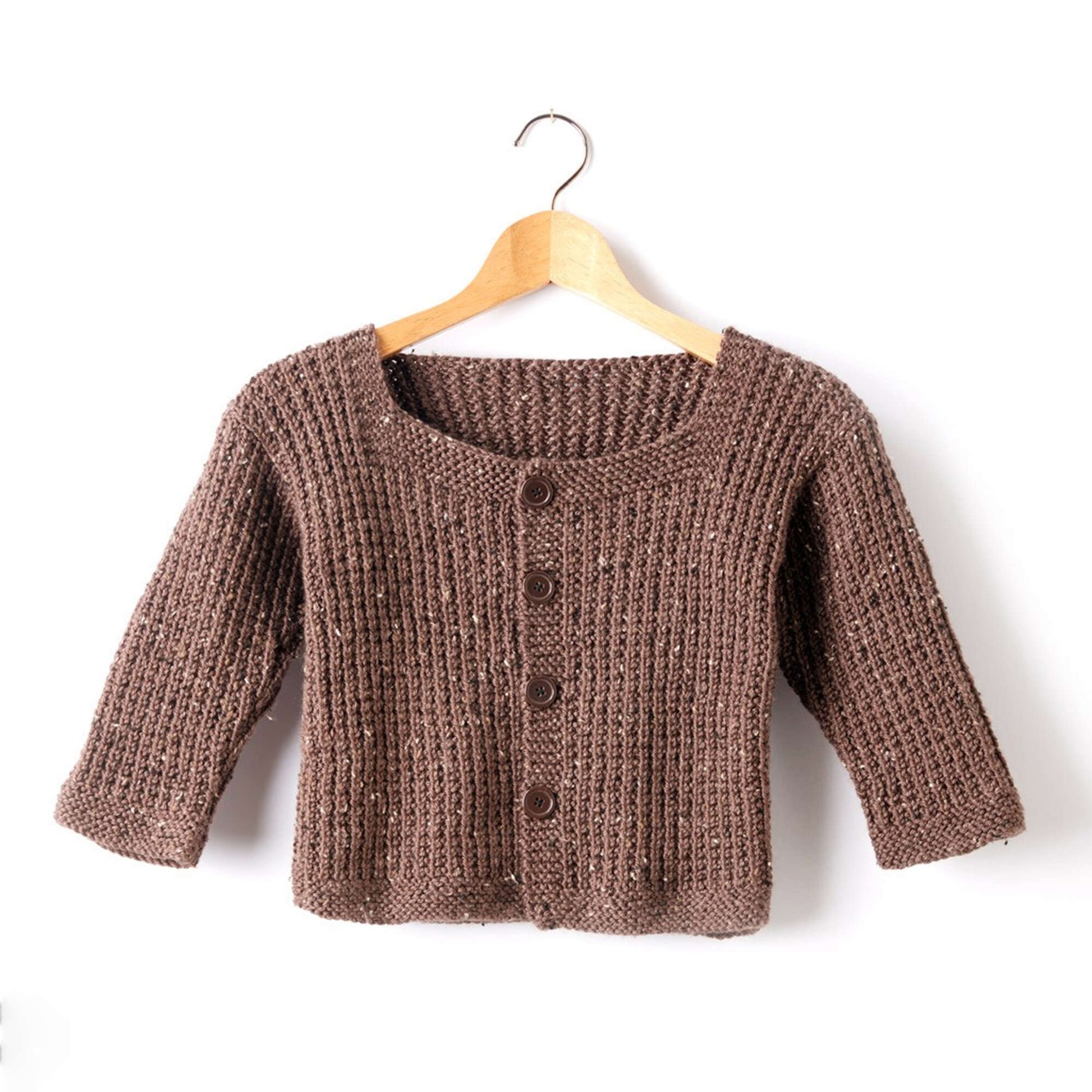 Free Caron Textured Kids Knit Cardigan Pattern | Yarnspirations
