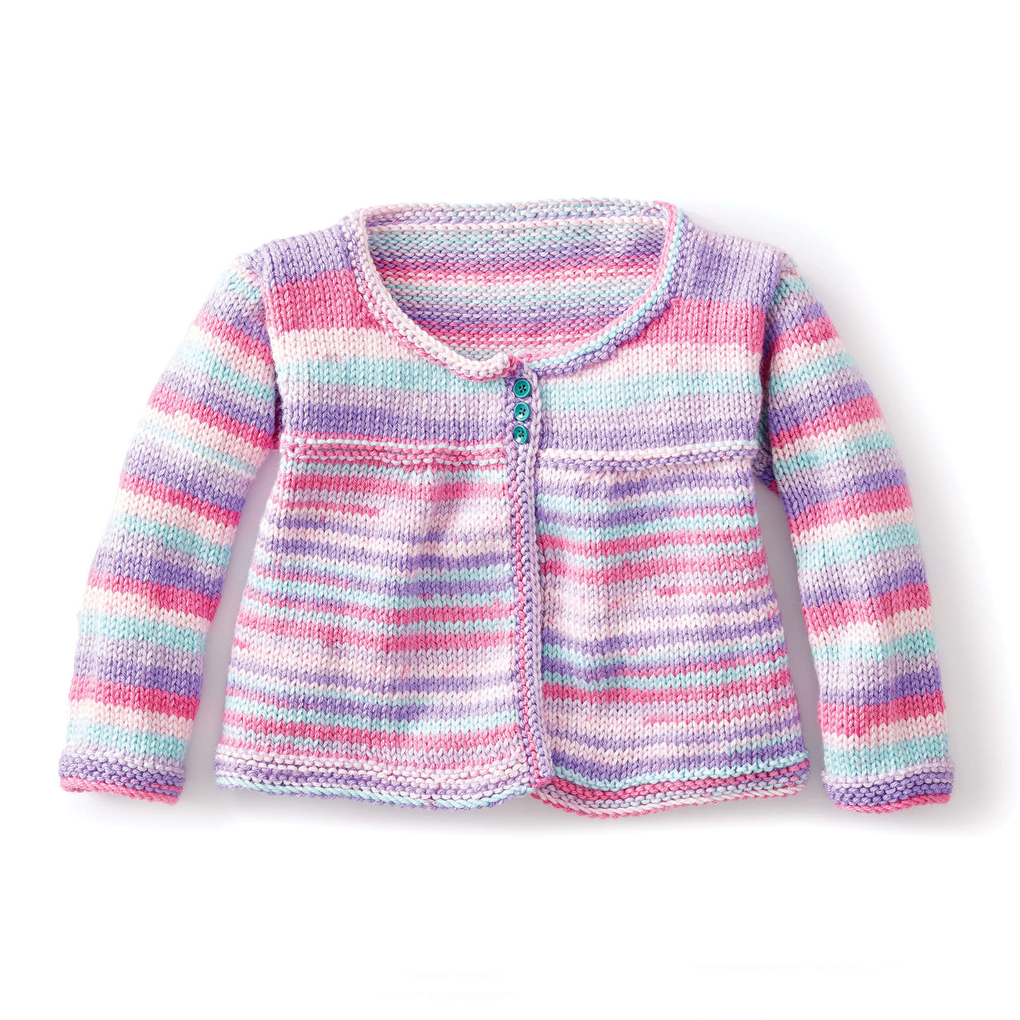 Free Easy Caron Fun & Flouncy Cardigan Knitting Pattern | Yarnspirations