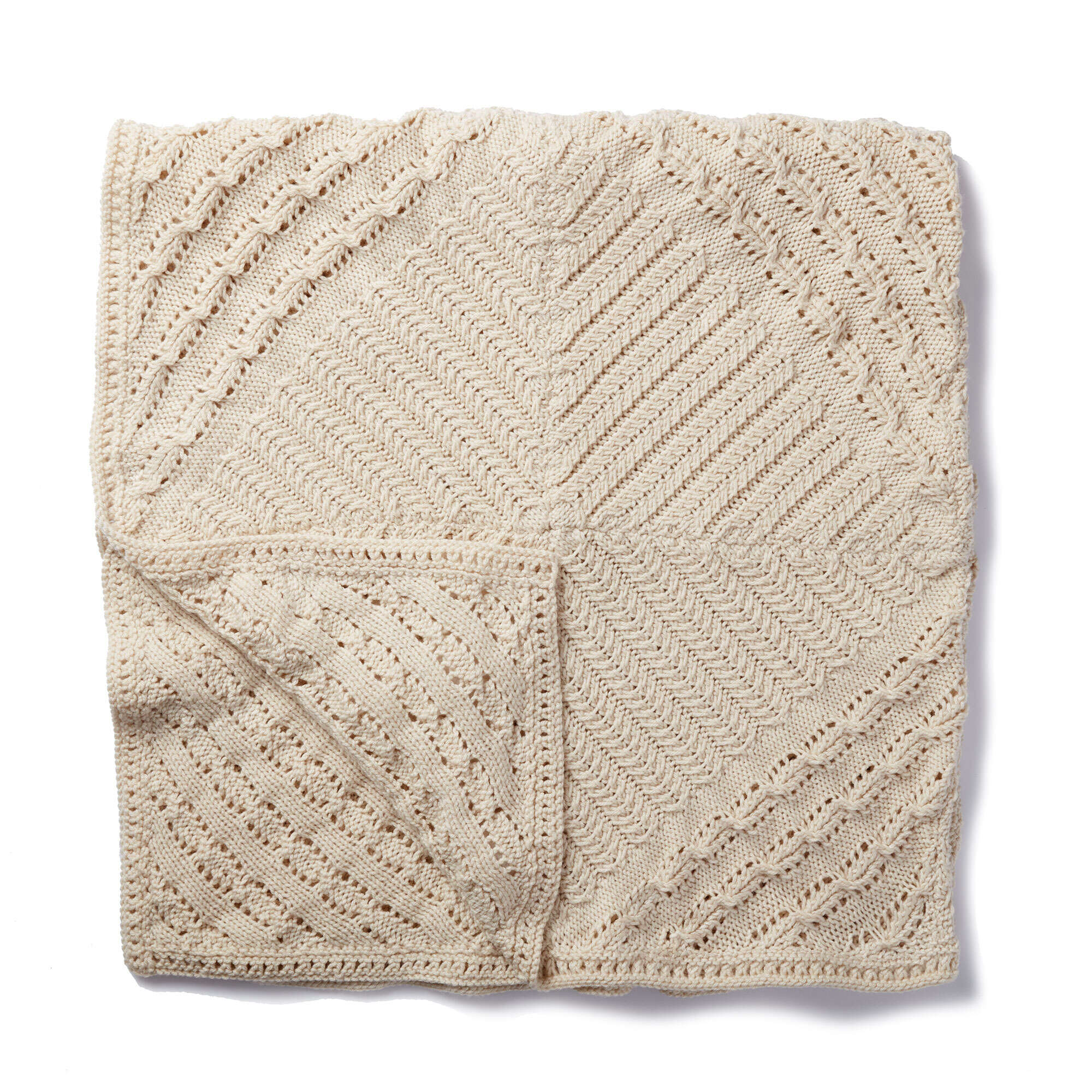 Free Caron Counterpane Blanket Knitting Pattern | Yarnspirations