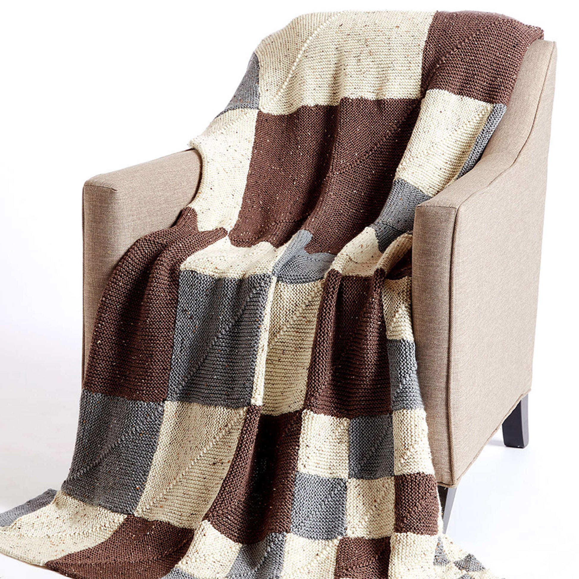 Free Easy Caron Building Blocks Blanket Knitting Pattern | Yarnspirations