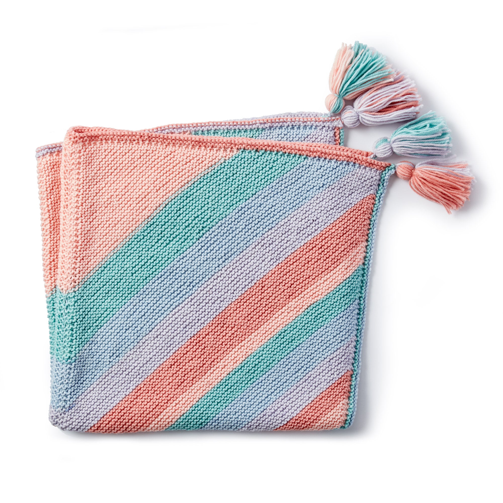 Free Easy Caron Four Corners Blanket Knitting Pattern | Yarnspirations