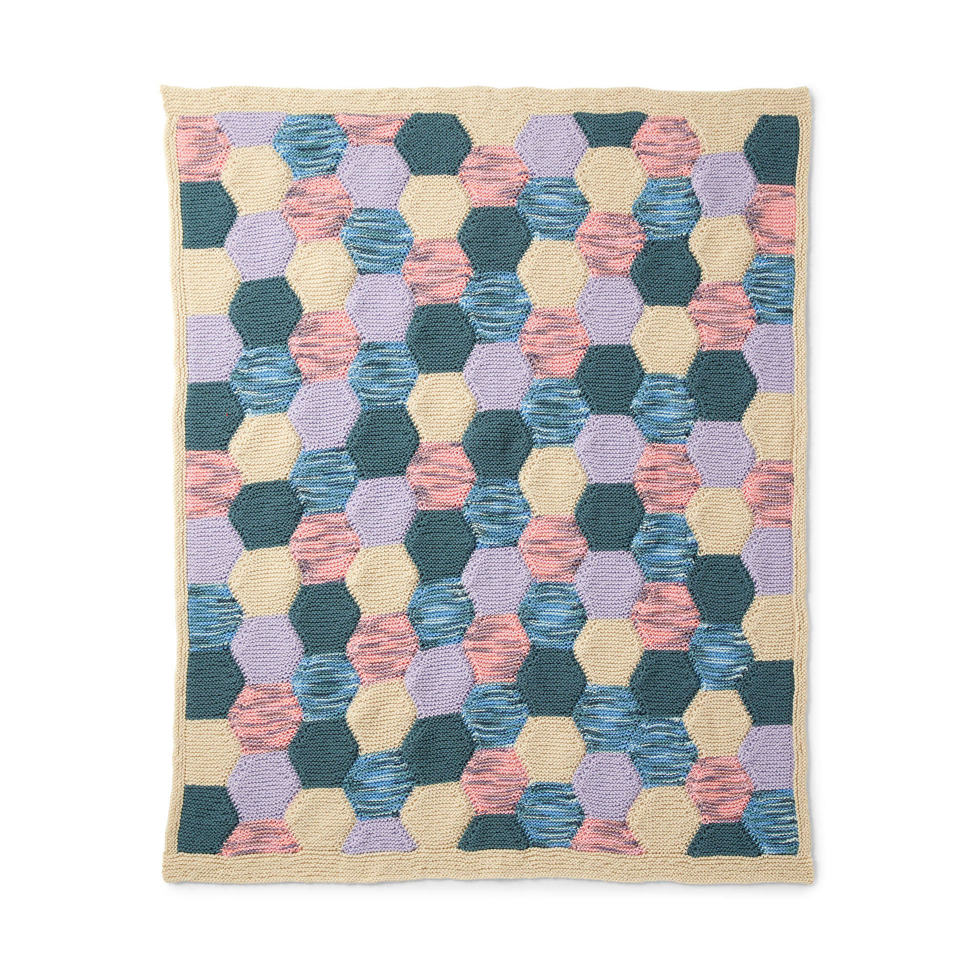 Free Caron Spring Quilt Blanket Knitting Pattern | Yarnspirations