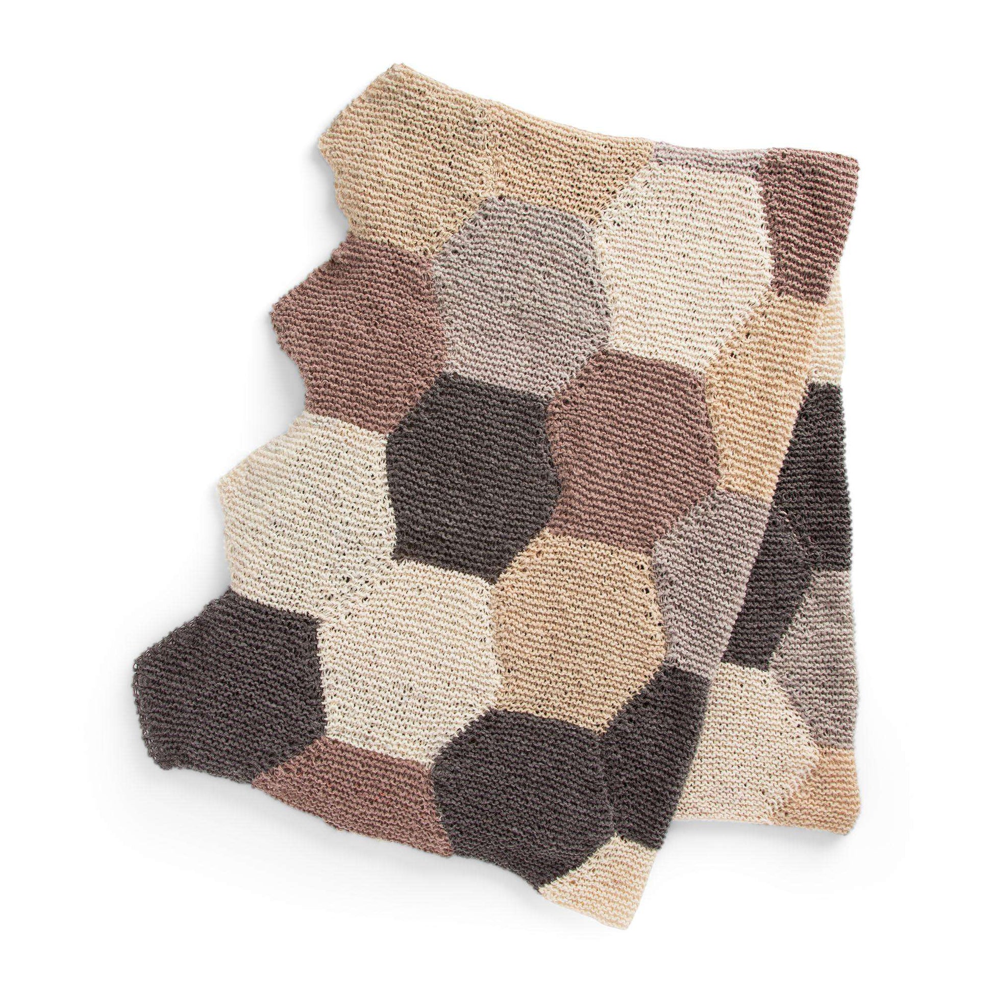 Free Easy Caron Hexagon Blanket Knitting Pattern | Yarnspirations