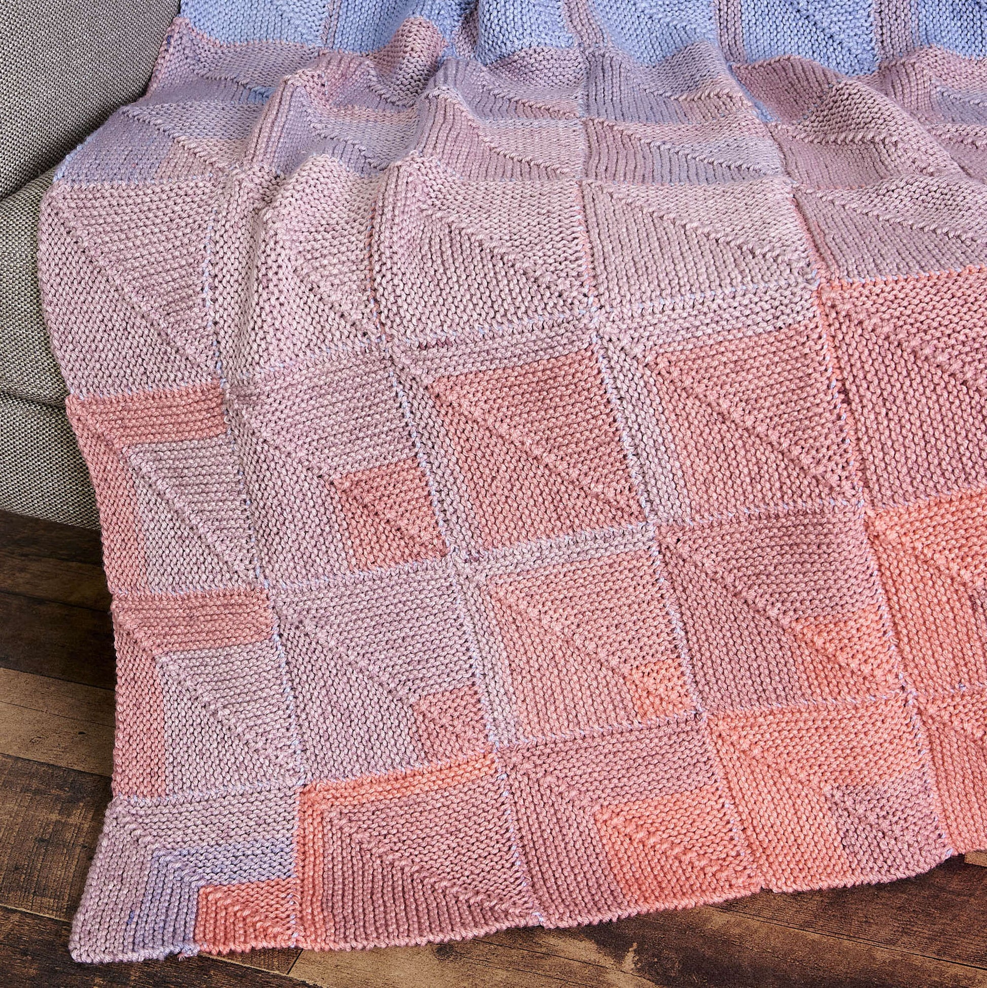 Caron Shade & Fade Knit Blanket | Yarnspirations