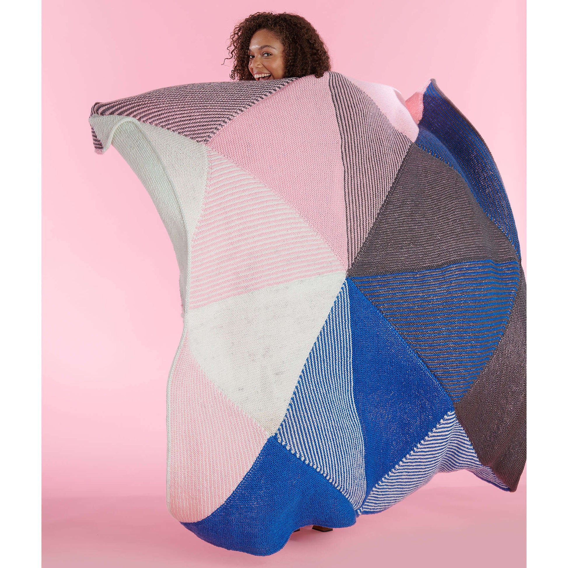 Caron Fading Angles Knit Blanket | Yarnspirations