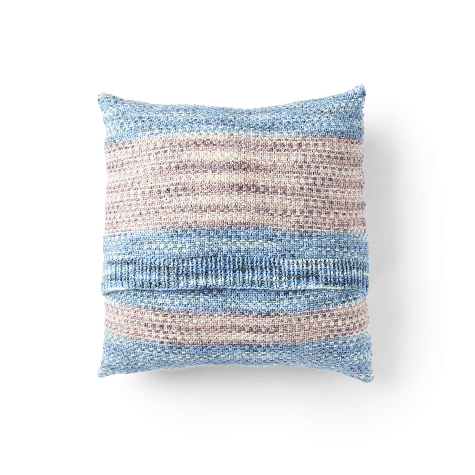 Caron Woven Stripes Knit Pillow | Yarnspirations