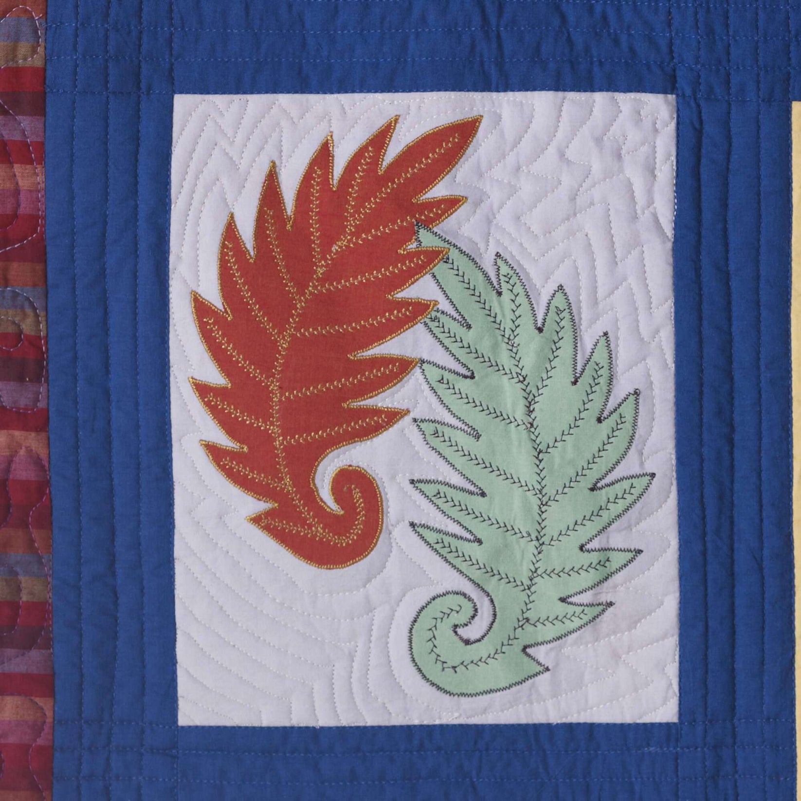 Coats & Clark Stylized Fern Block Pattern | Yarnspirations