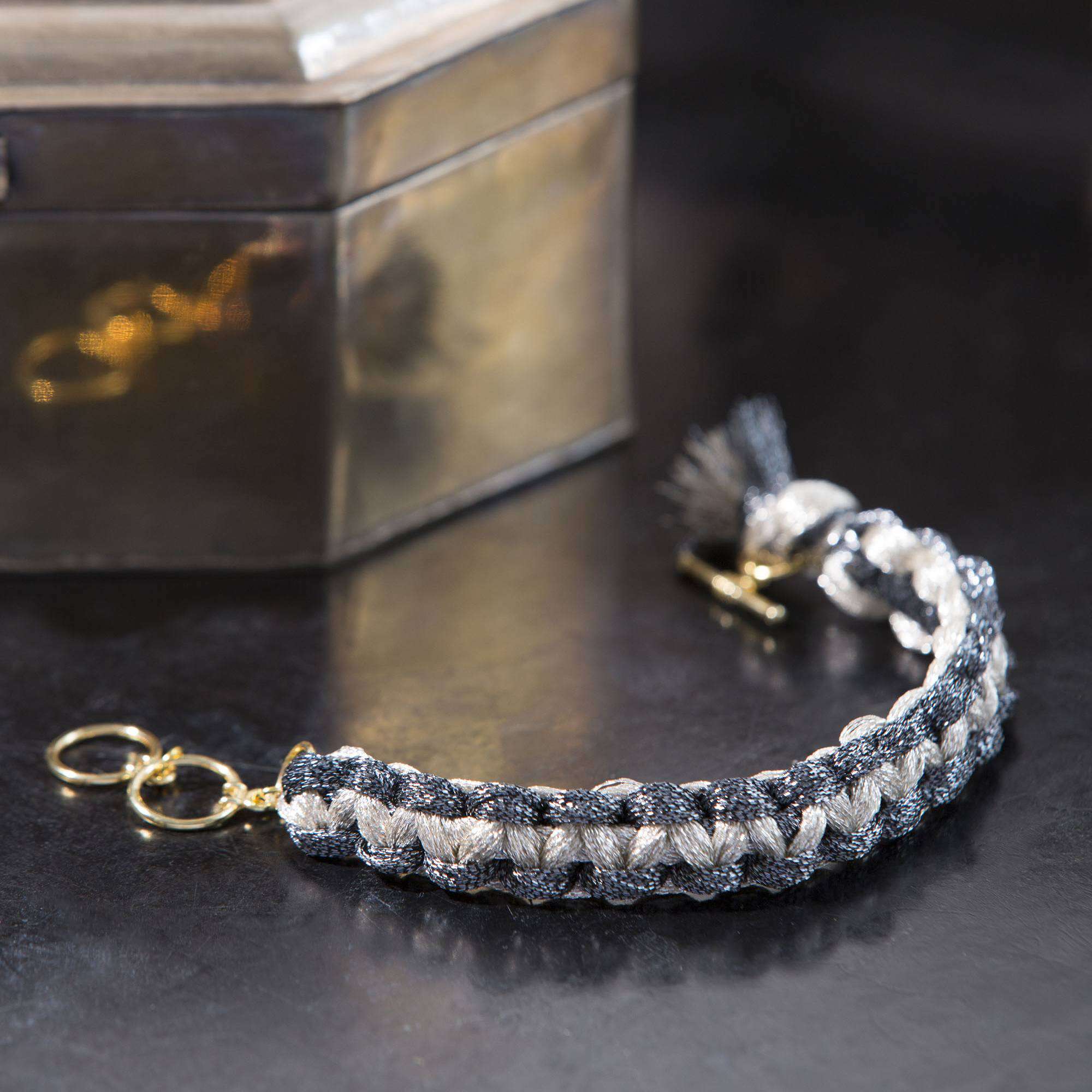Free Easy Coats & Clark Macrame Bracelet Craft Pattern | Yarnspirations