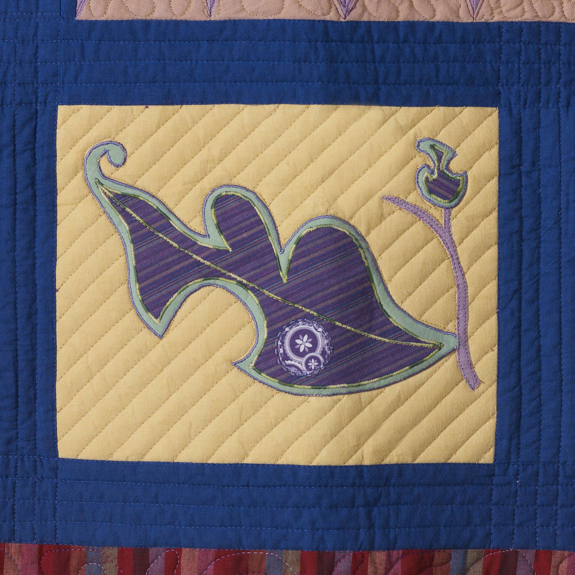 Free Experienced Coats & Clark Fantasy Leaf Block Quilting Pattern ...