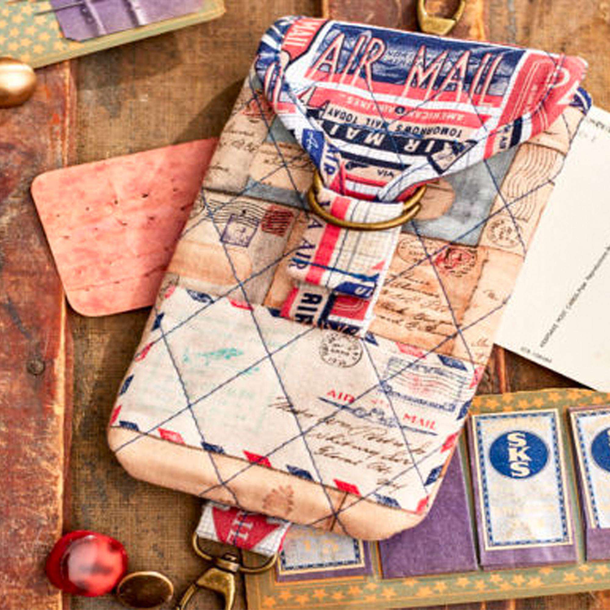 Free Coats & Clark Call Me Phone Pouch Sewing Pattern | Yarnspirations