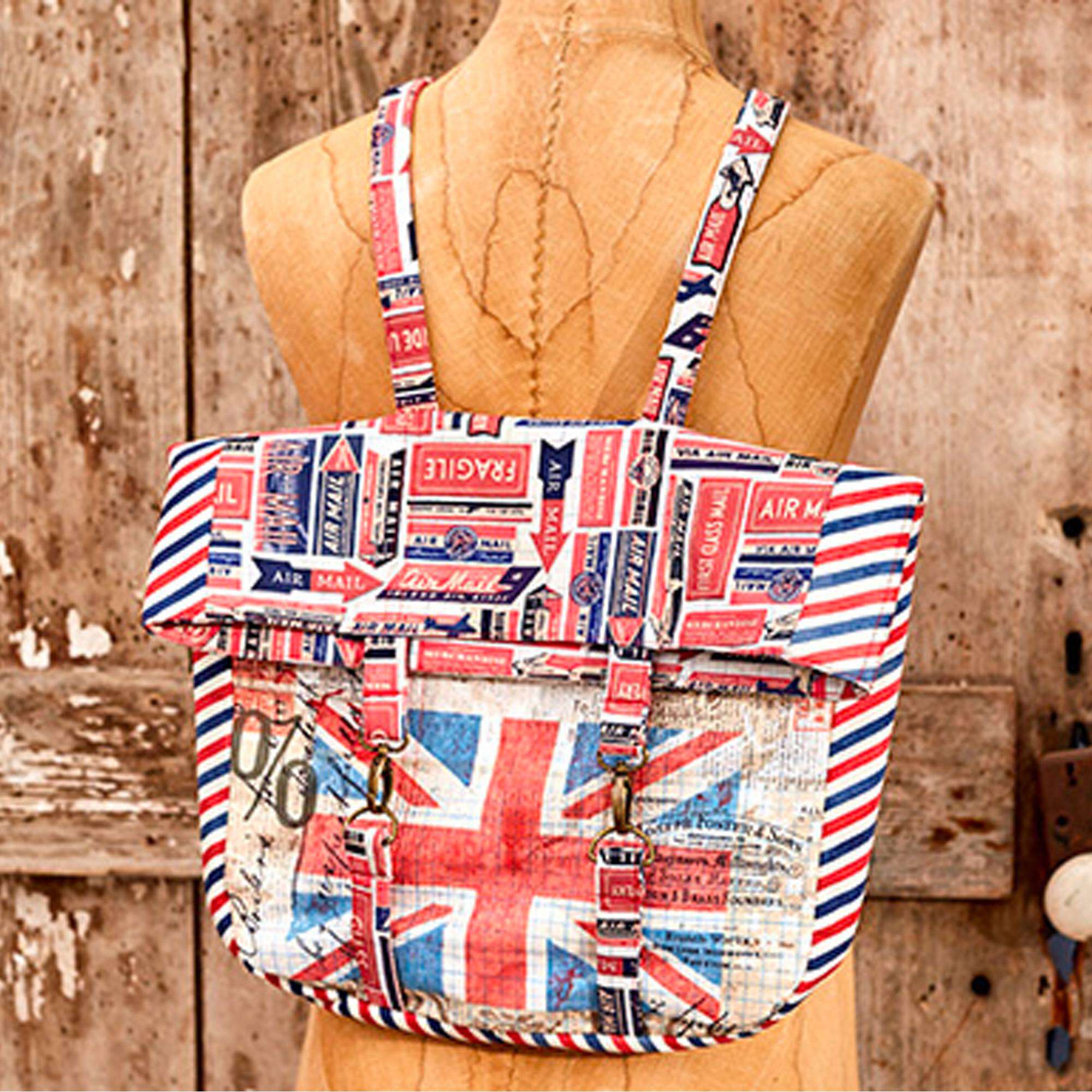 Free Coats & Clark Fold Over Mini Backpack Sewing Pattern | Yarnspirations