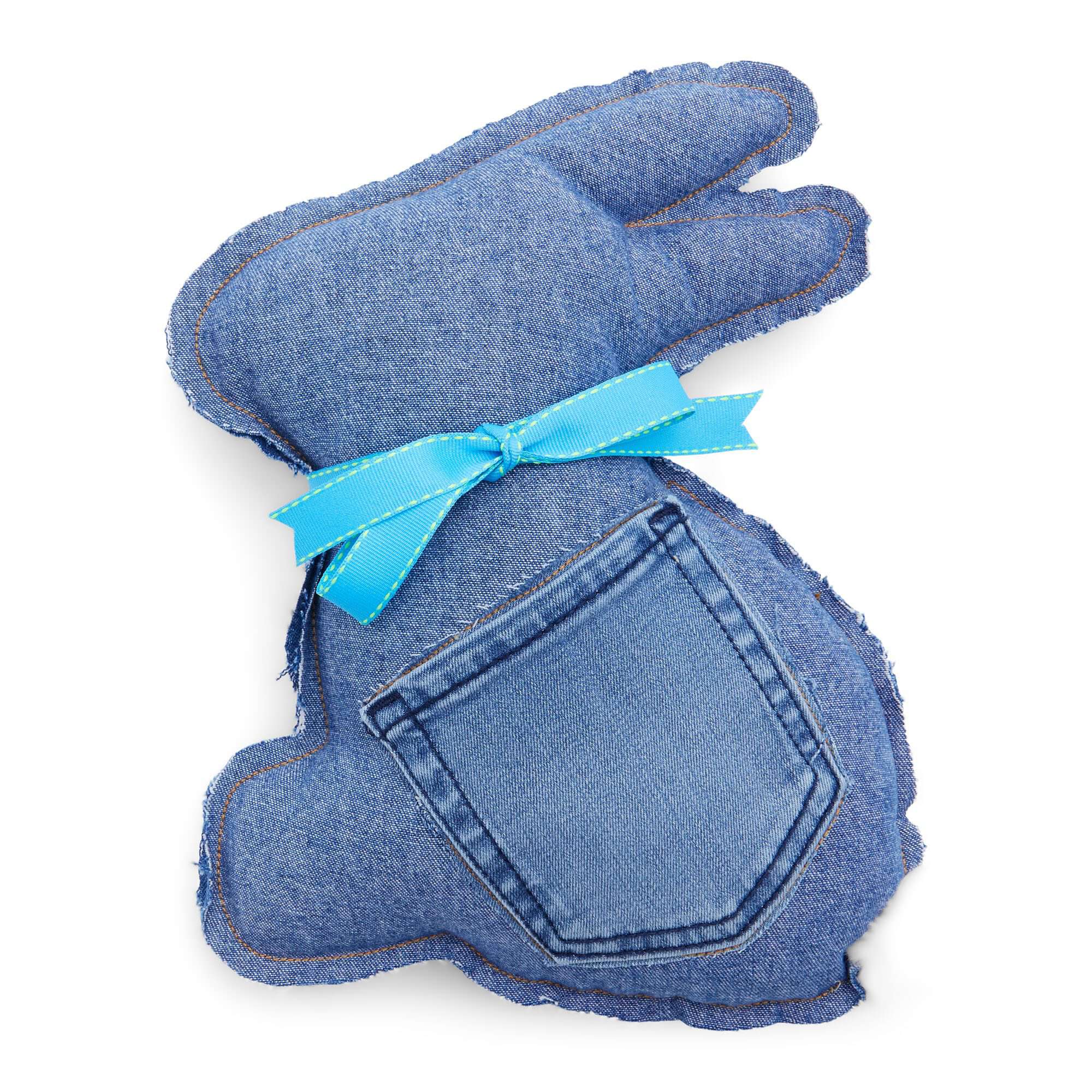 Free Beginner Coats & Clark Denim Blue Bunny Sewing Pattern ...