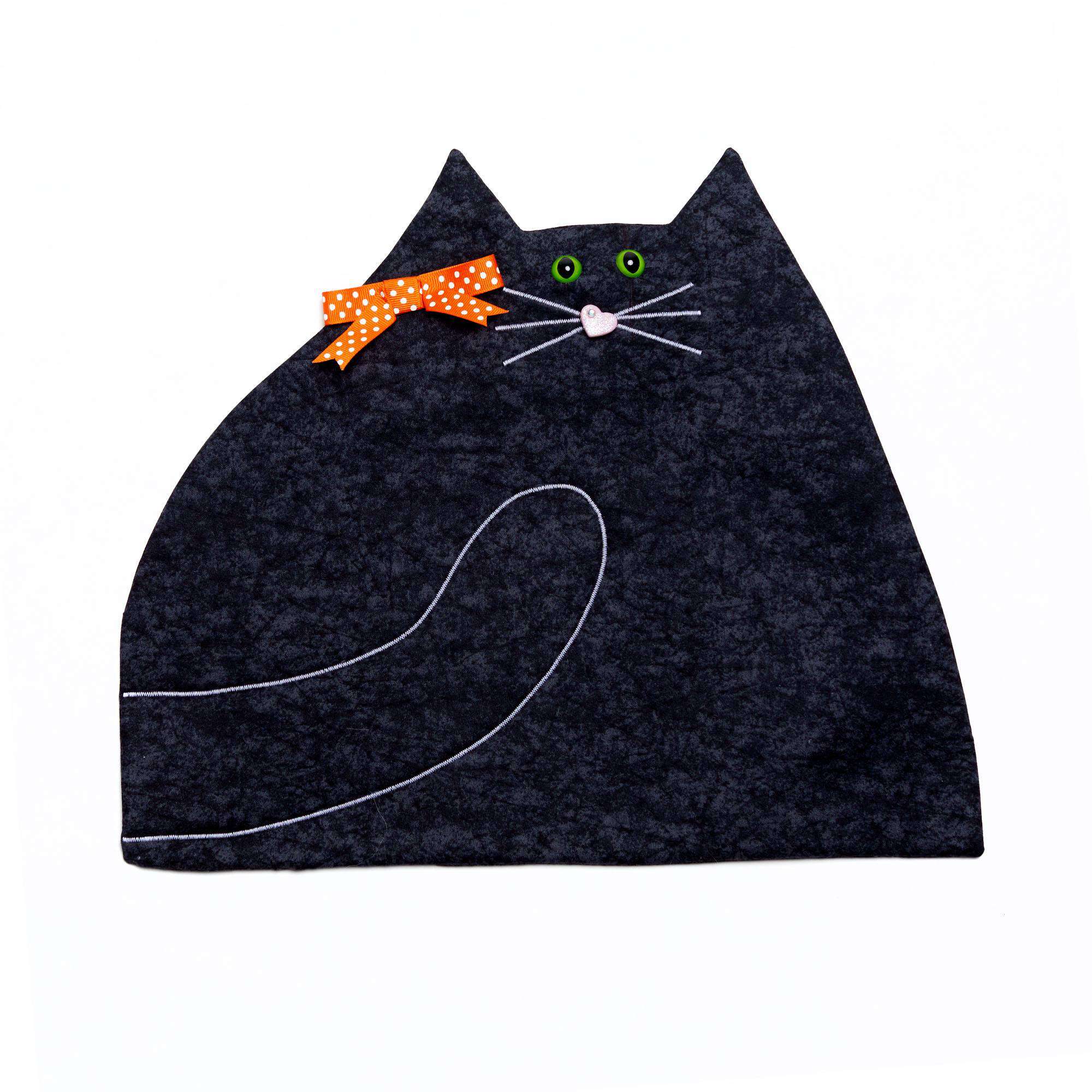 Free Easy Coats & Clark Spider Halloween Cat Placemats Sewing Pattern ...