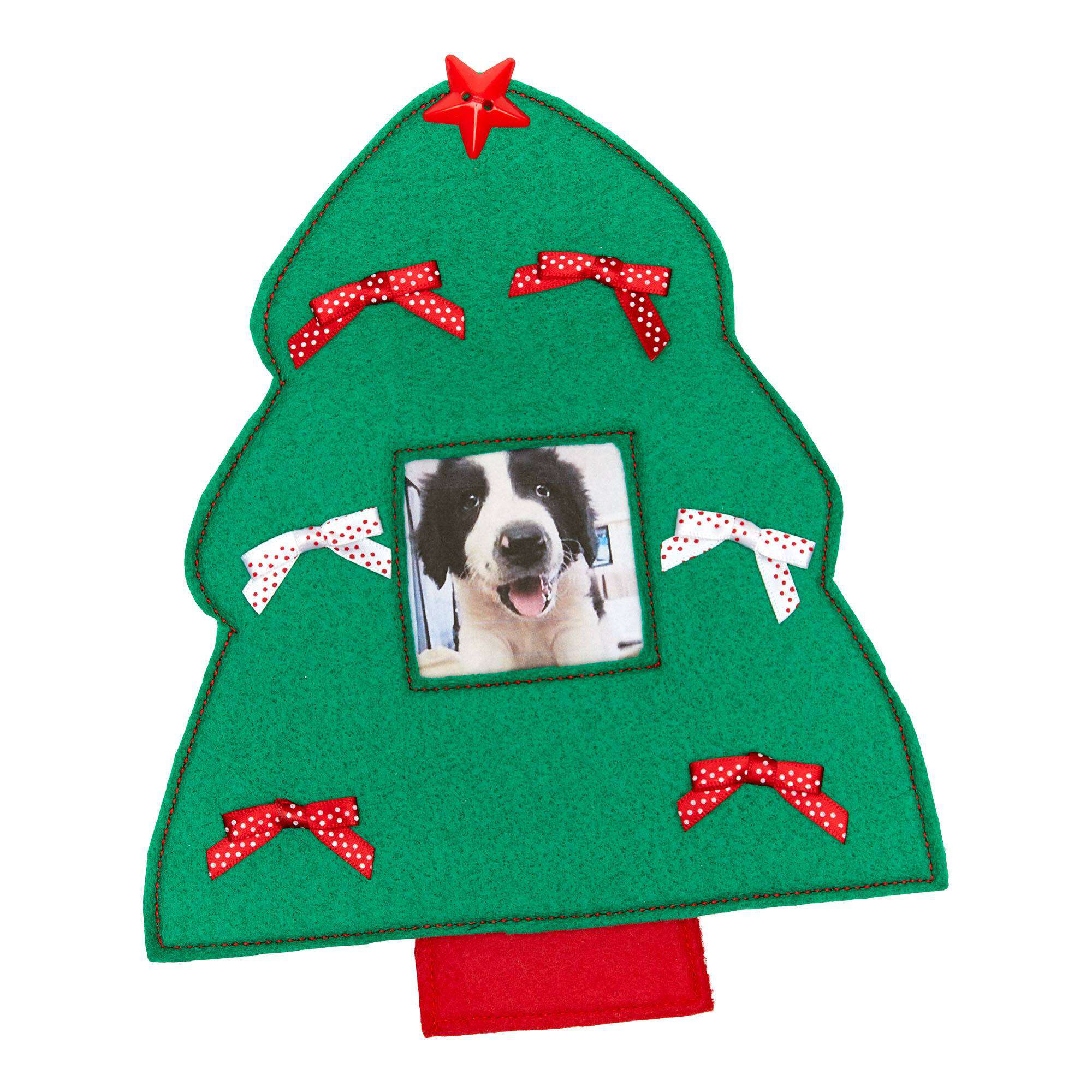 Free Easy Coats & Clark Christmas Tree Photo Frame Sewing Pattern ...