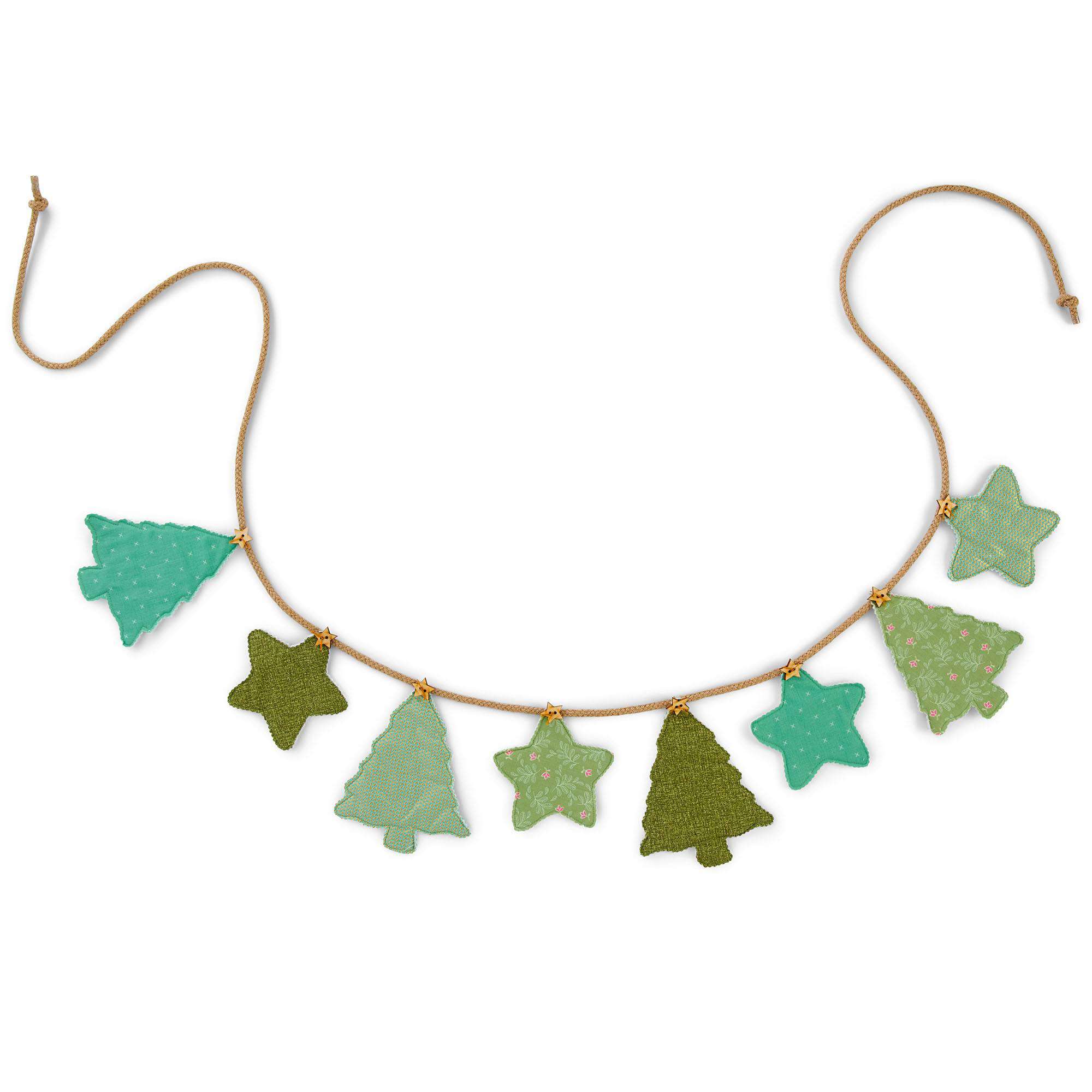 Free Beginner Coats & Clark Stars & Trees Garland Sewing Pattern ...