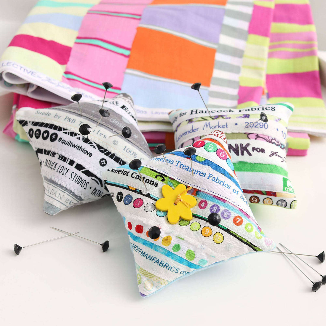 Free Beginner Coats & Clark Selvedge Pin Cushions Sewing Pattern ...