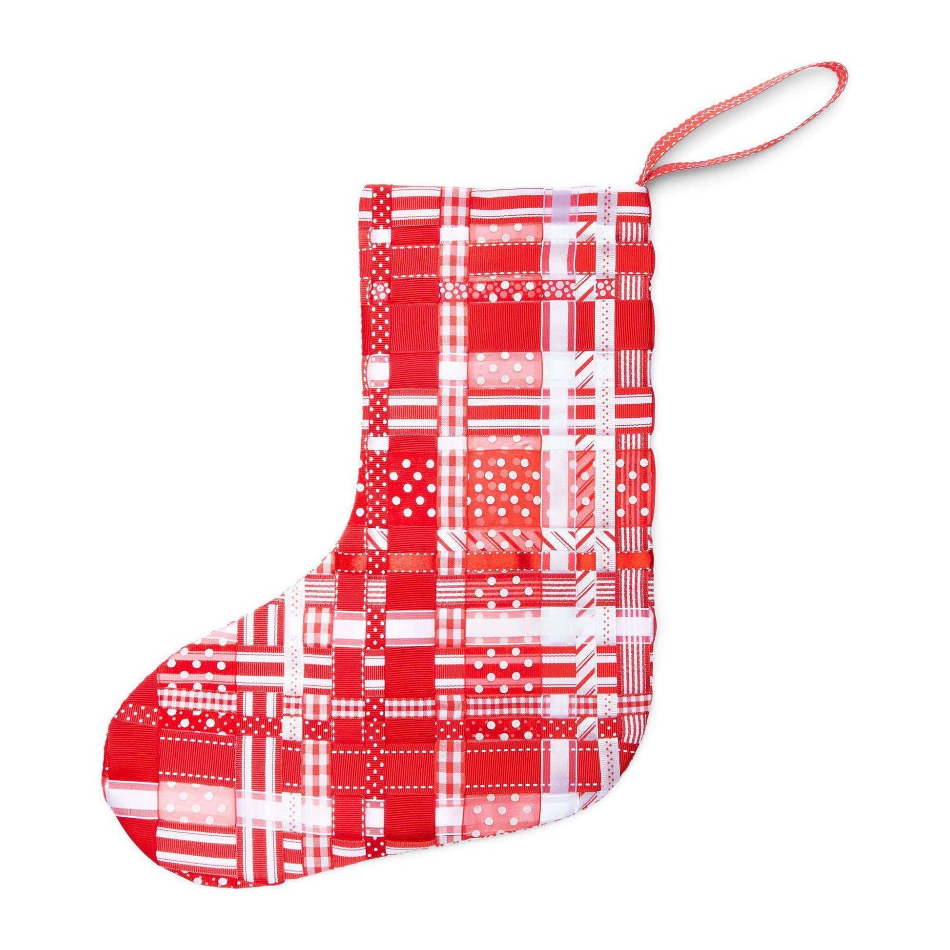 Free Easy Coats & Clark Ribbon Weave Stocking Sewing Pattern ...