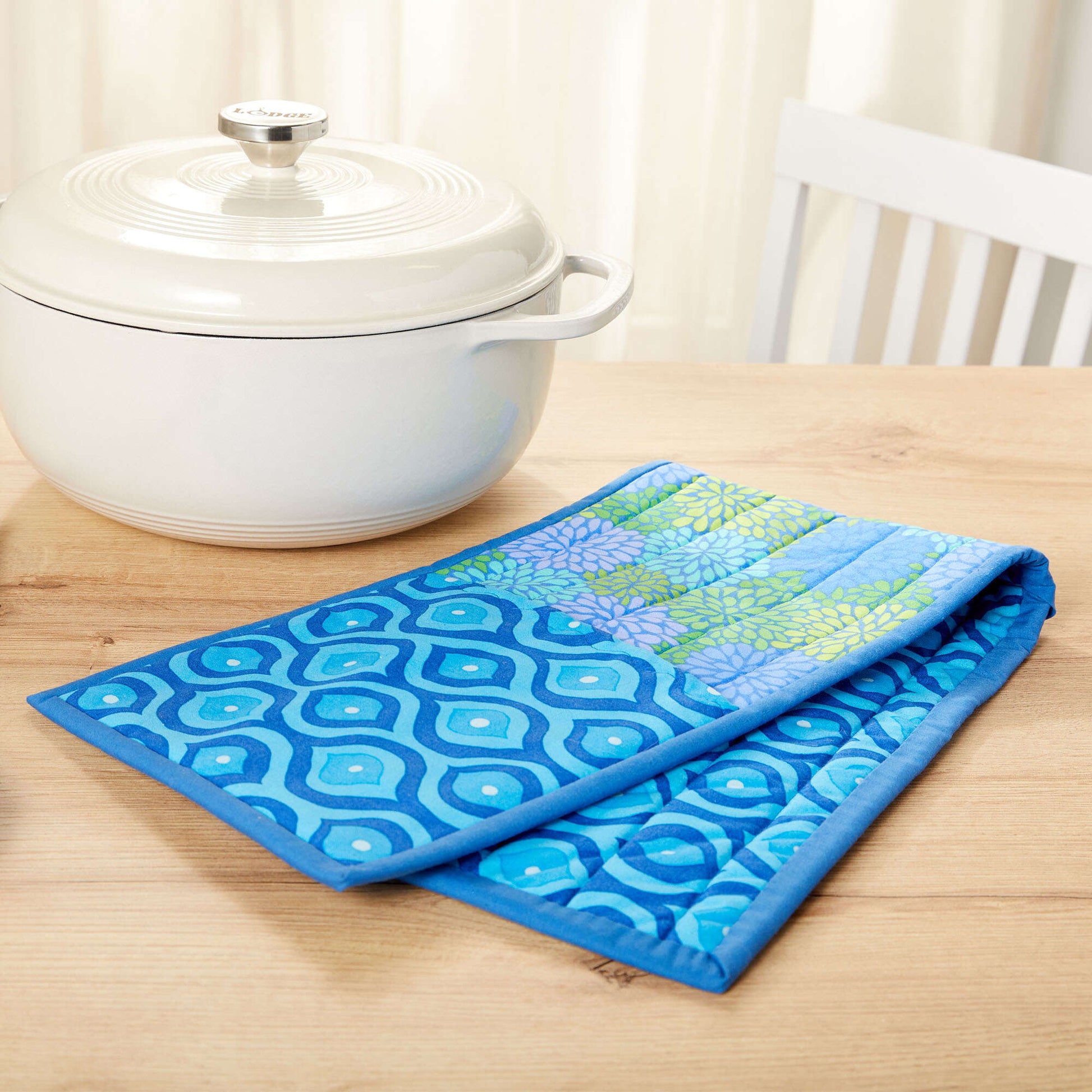 Free Beginner Coats & Clark Double Pot Holder Sewing Pattern ...