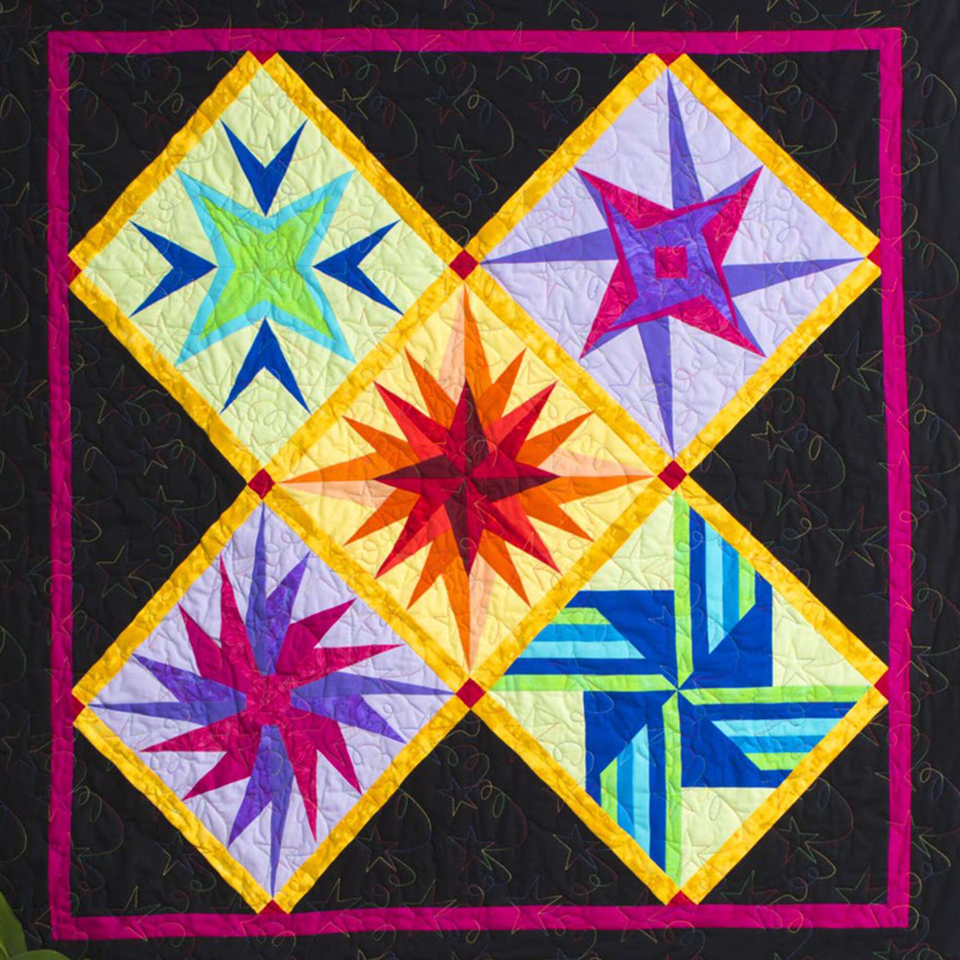 Free Coats & Clark Milky Way Paper Piecing Quilt Quilting Pattern ...