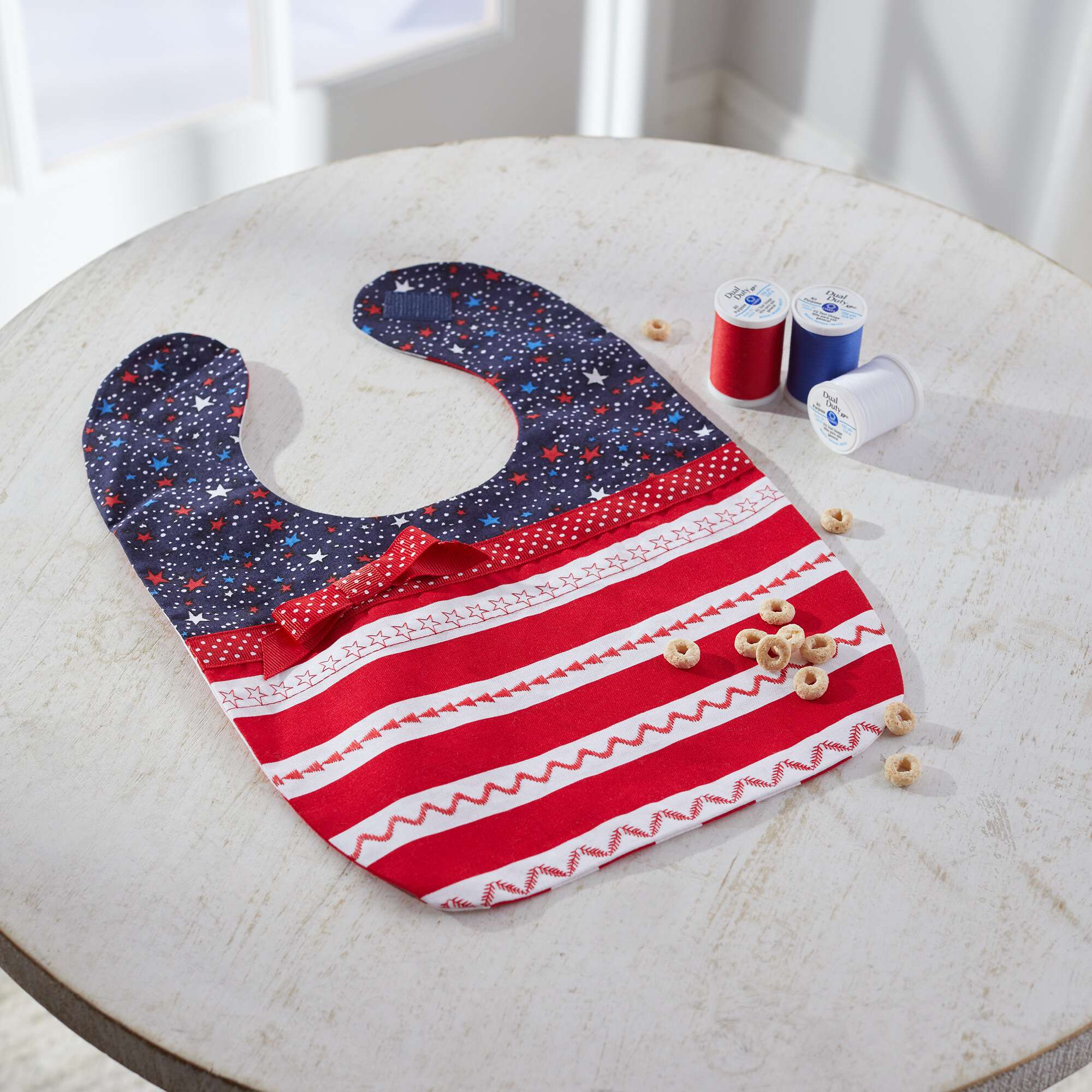 Free Beginner Coats & Clark Spirit Baby Bib Sewing Pattern | Yarnspirations