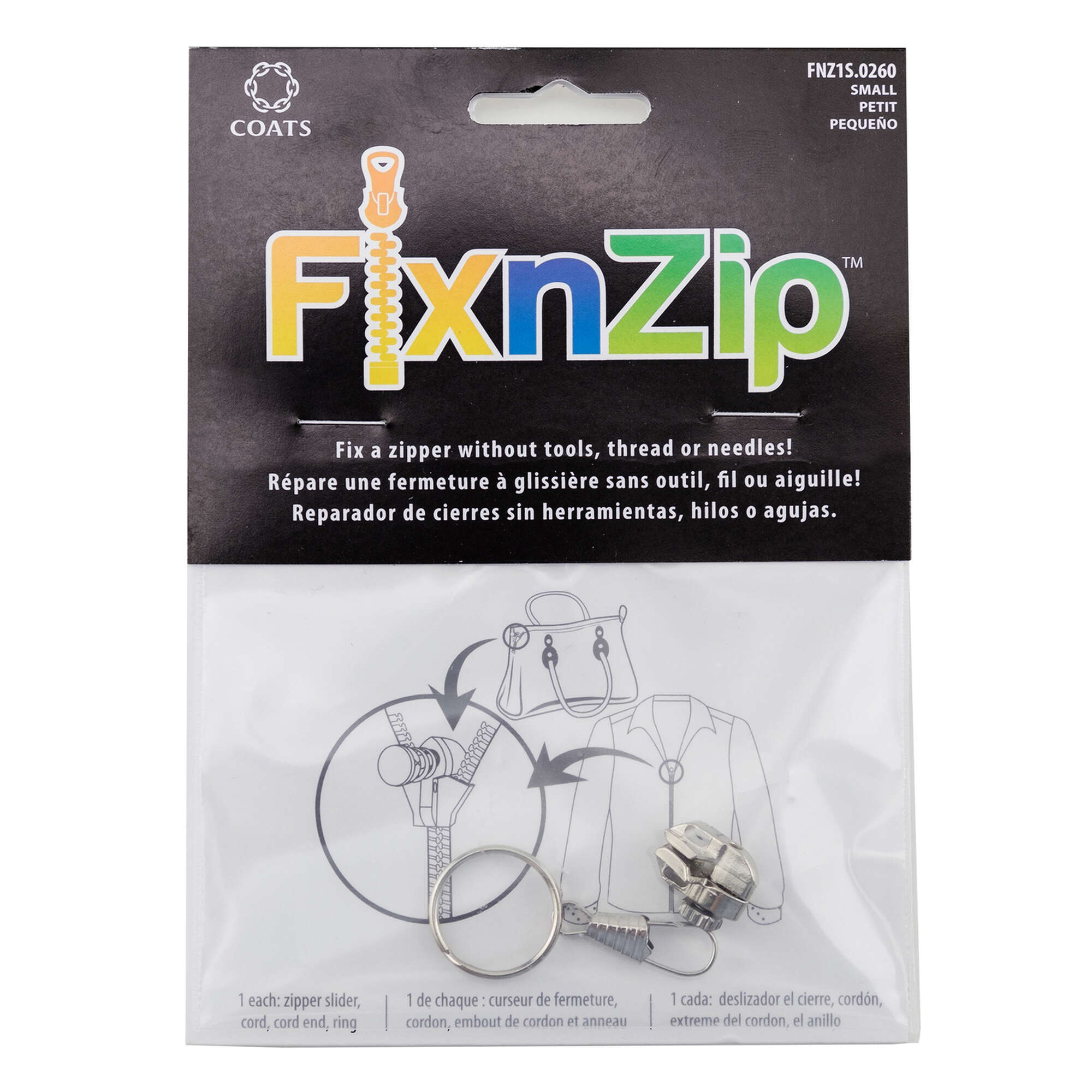 Coats & Clark FixnZip Replacement Zipper Slider | Yarnspirations