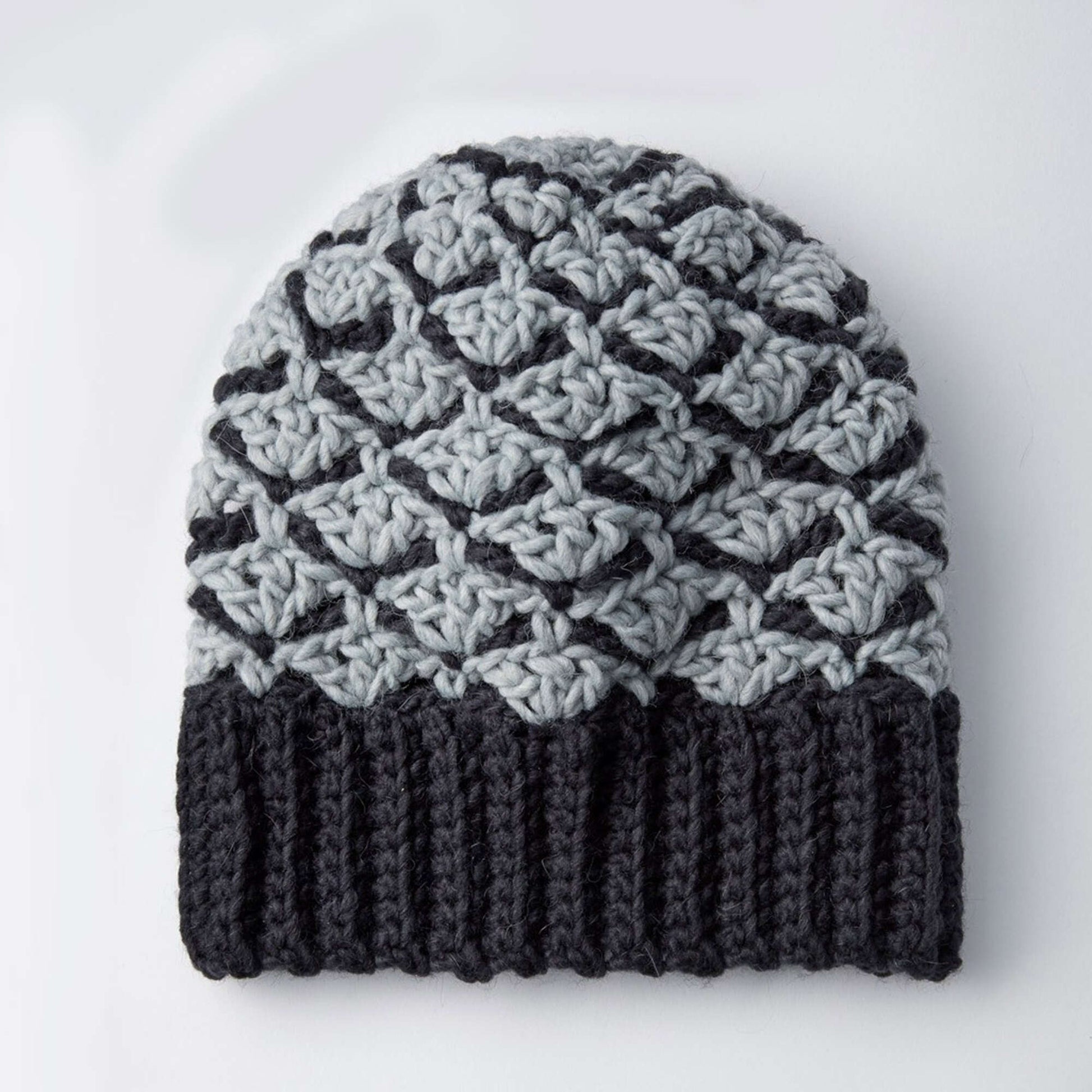 Free Easy Patons Shadow Shells Hat Crochet Pattern | Yarnspirations