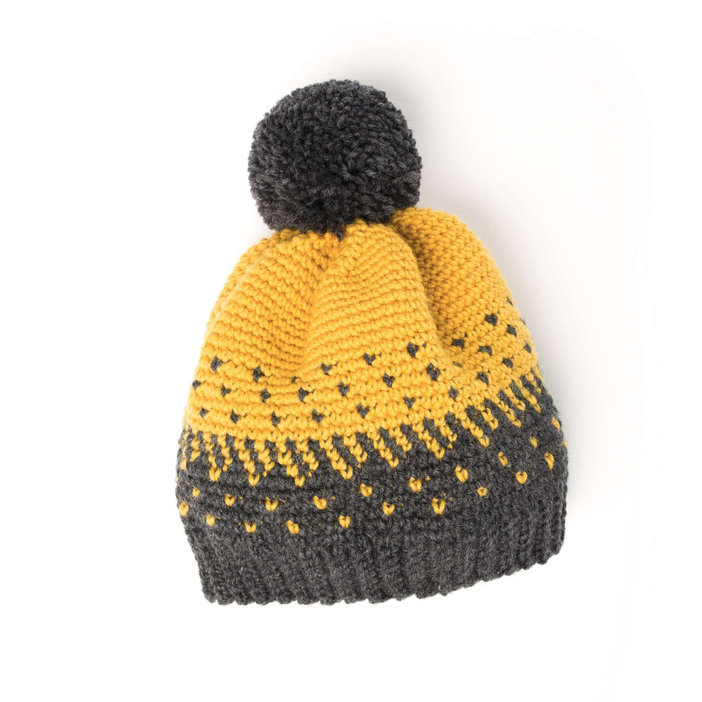 Free Patons Colorwork Hat Crochet Pattern | Yarnspirations