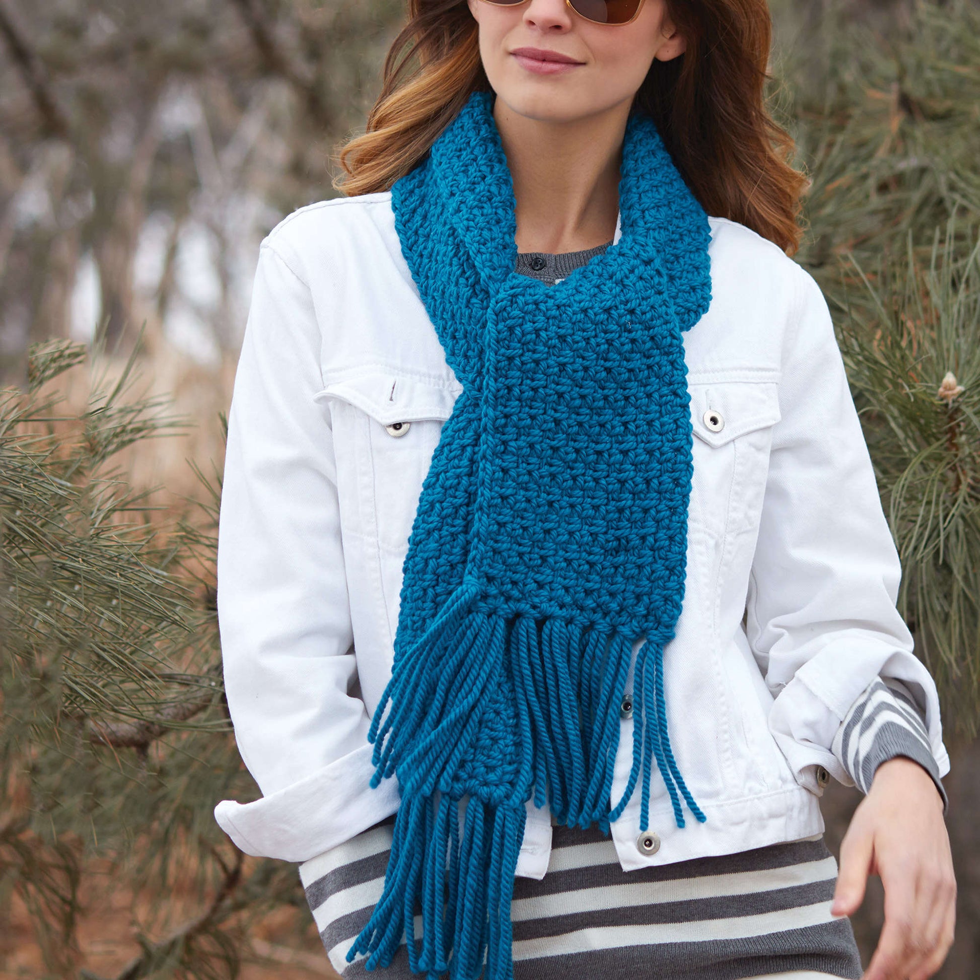 Free Beginner Patons Effortless Scarf Crochet Pattern | Yarnspirations