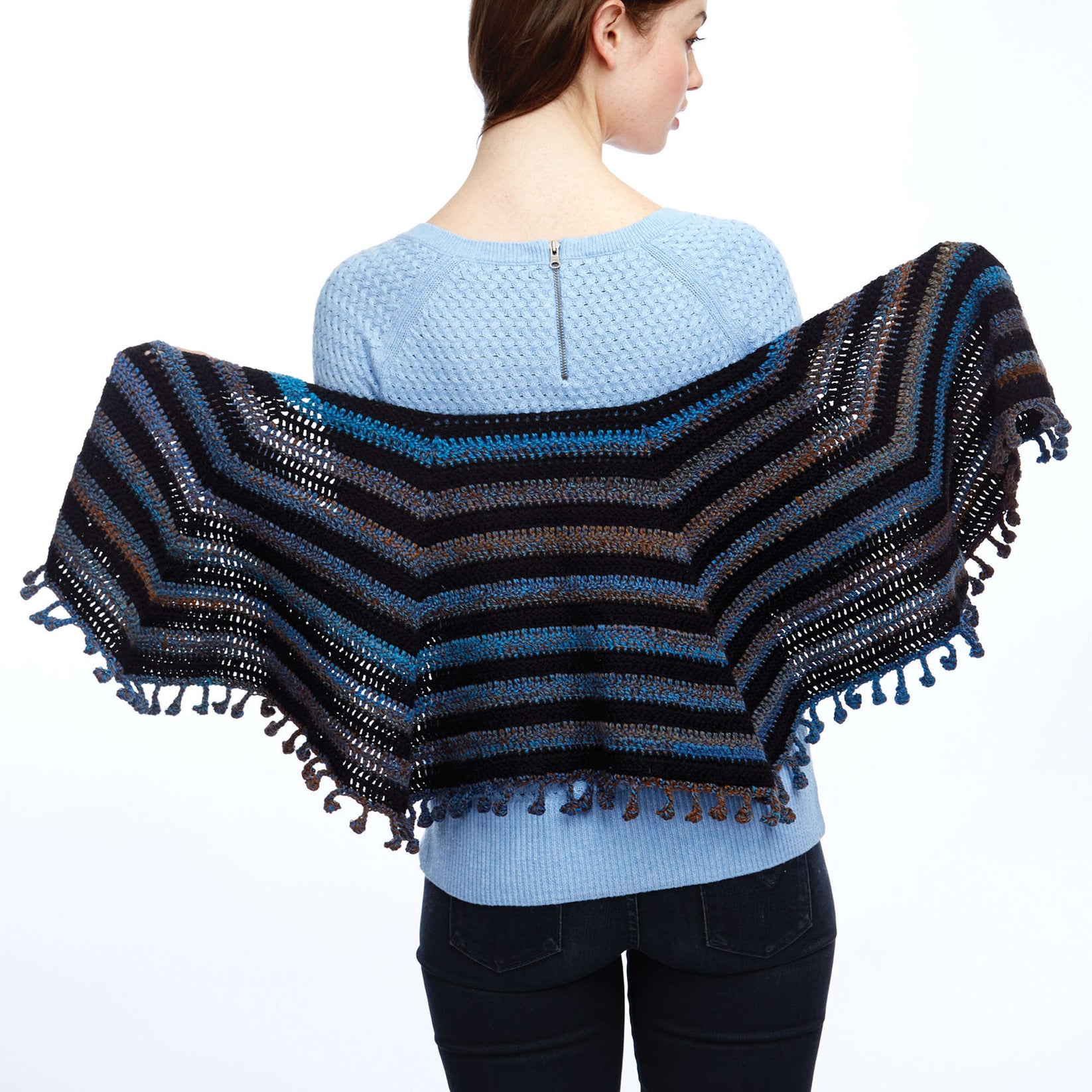 Free Easy Patons Casual Cool Shawl Crochet Pattern | Yarnspirations