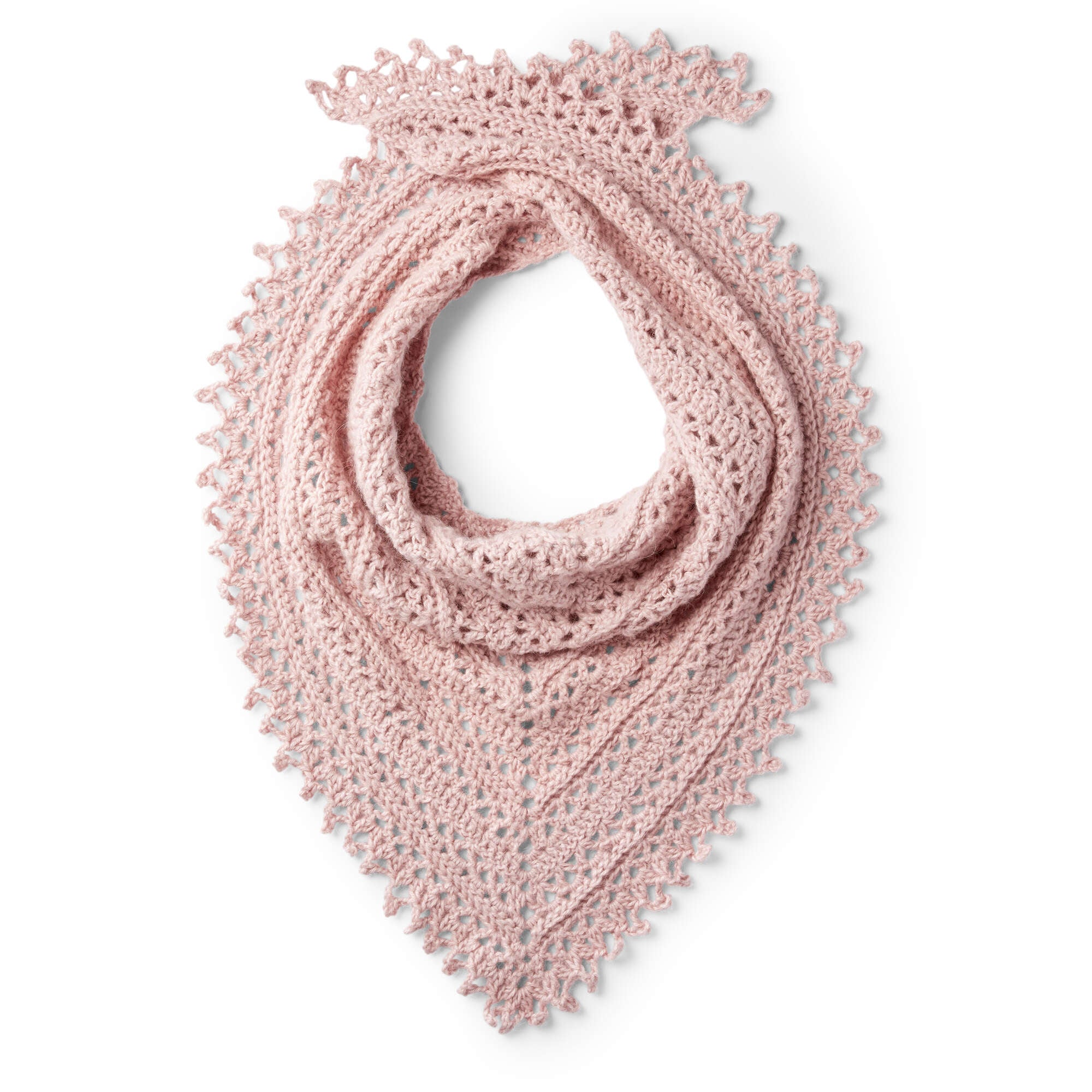 Free Easy Patons Pretty Filigree Shawl Crochet Pattern | Yarnspirations