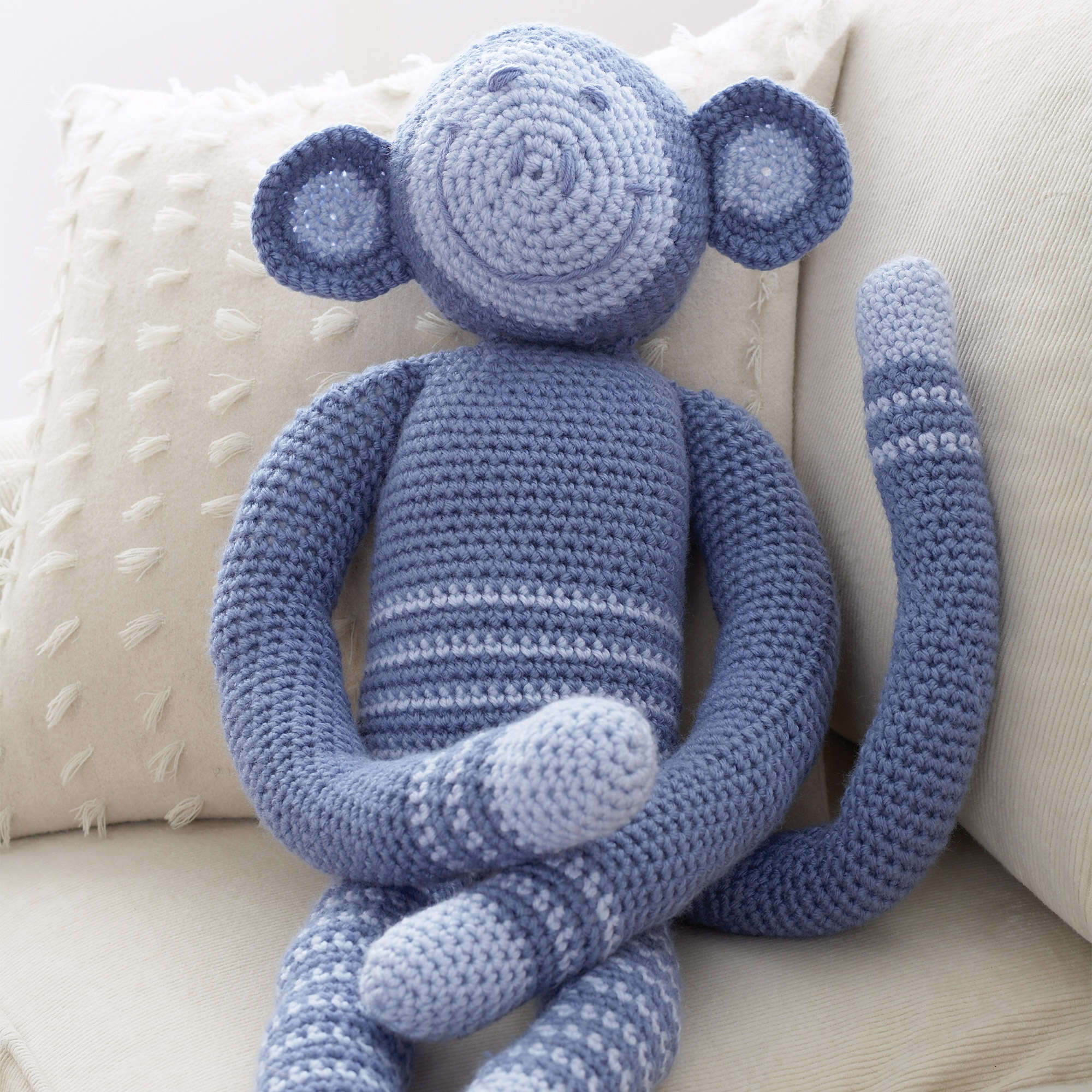Free Easy Patons Monkey - Decor Crochet Pattern | Yarnspirations