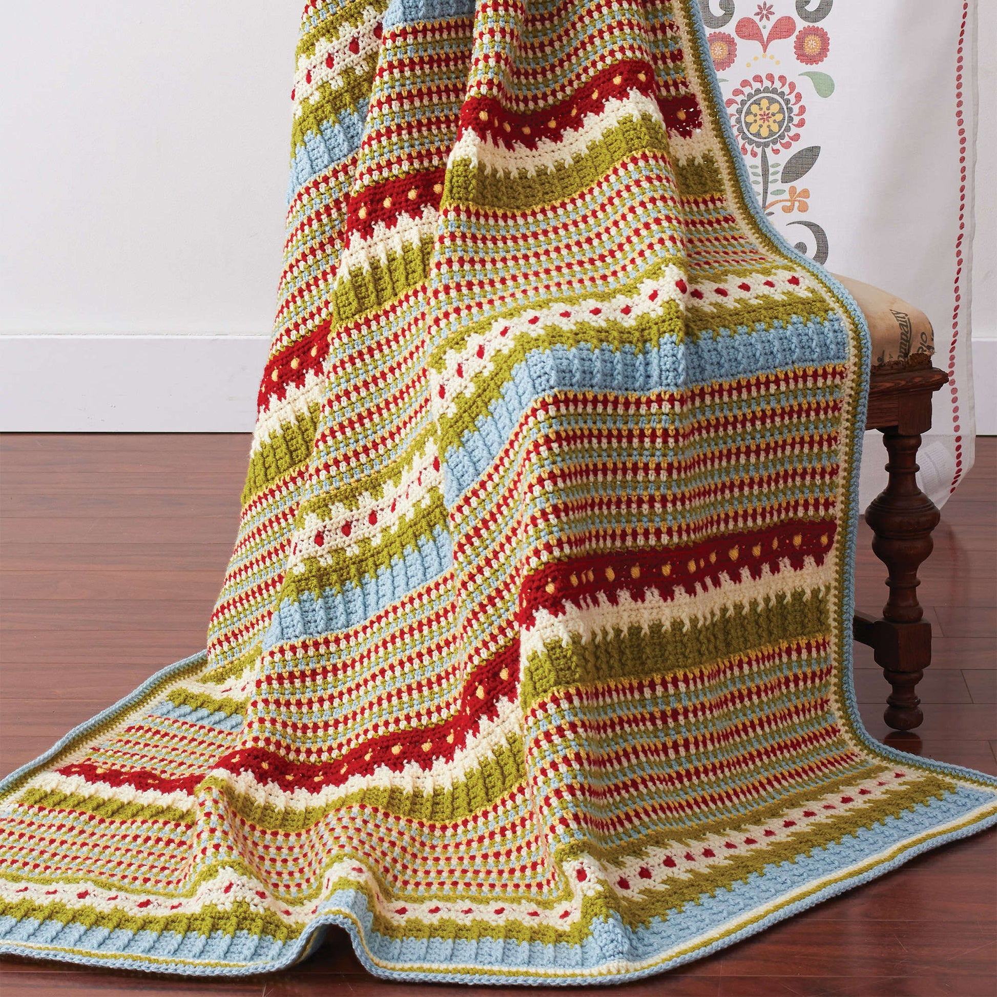Free Patons Country Fresh Crochet Blanket Pattern | Yarnspirations