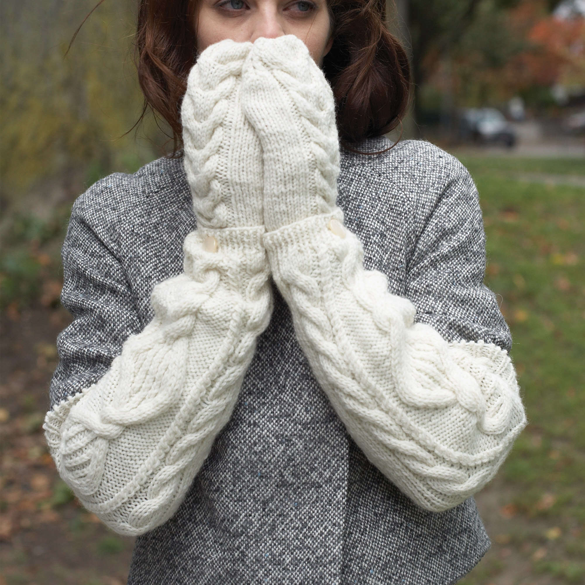 Free Patons Armwarmers & Mittens Knitting Pattern | Yarnspirations