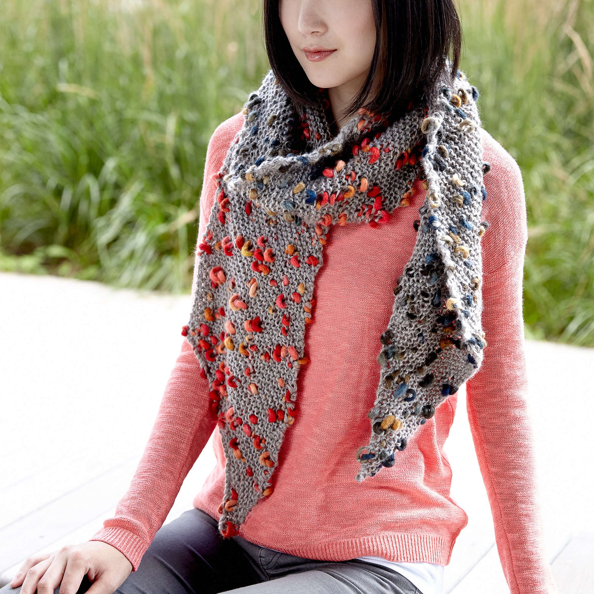 Free Beginner Patons Taking Sides Scarf Knitting Pattern | Yarnspirations