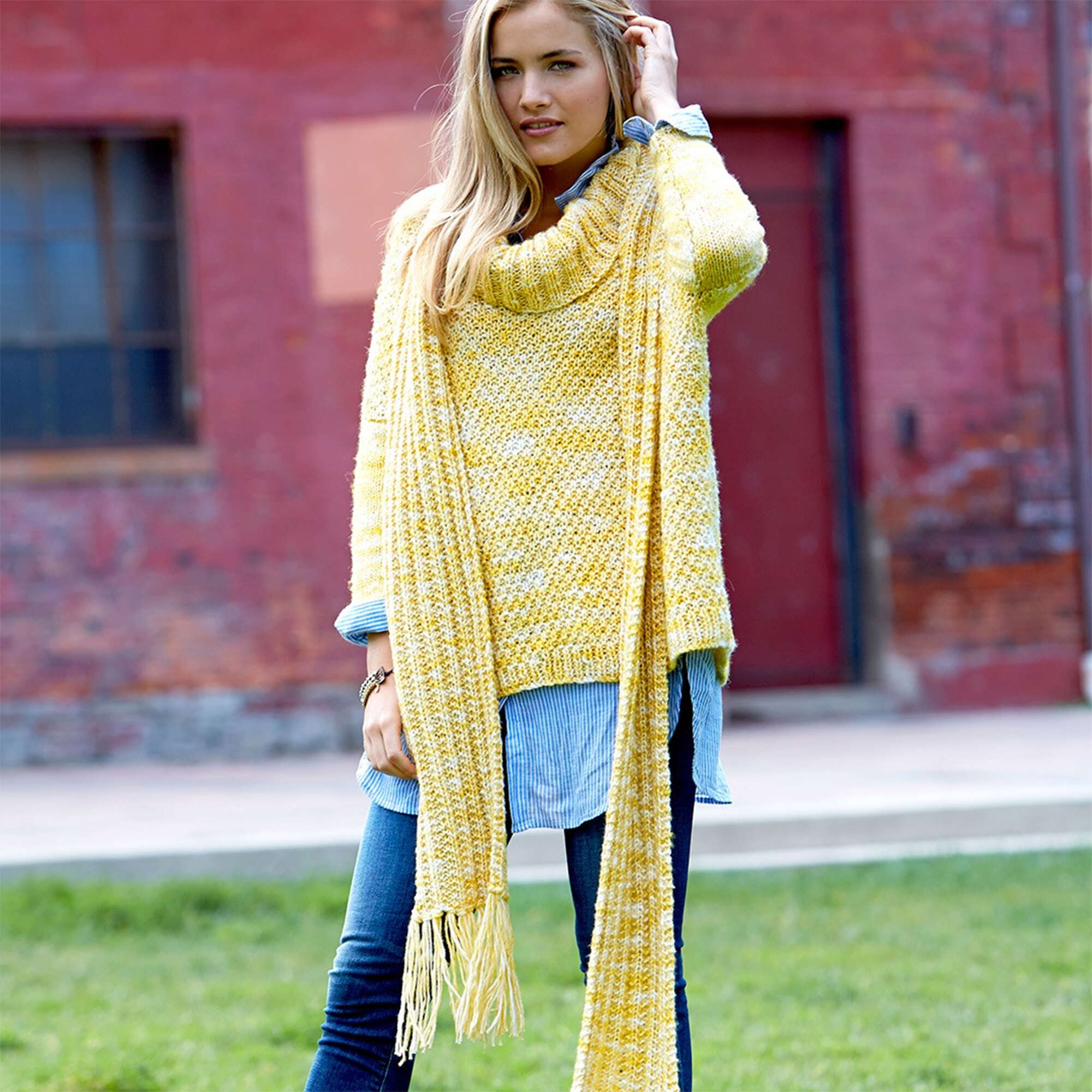 Free Beginner Patons Meridian Scarf Knitting Pattern | Yarnspirations
