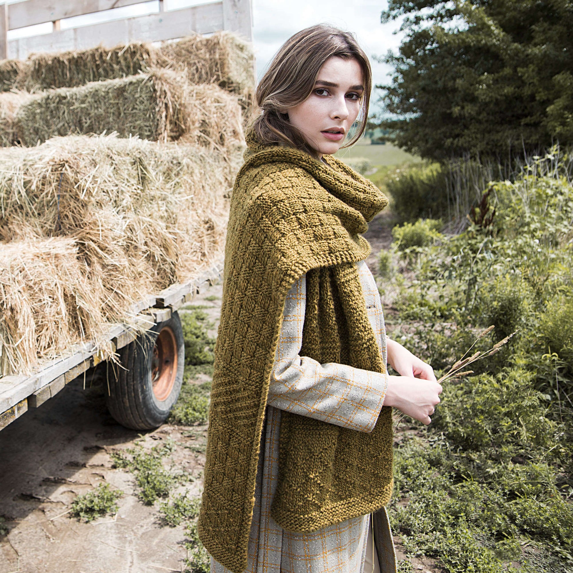 Free Easy Patons Texture Mix Knit Scarf Pattern | Yarnspirations