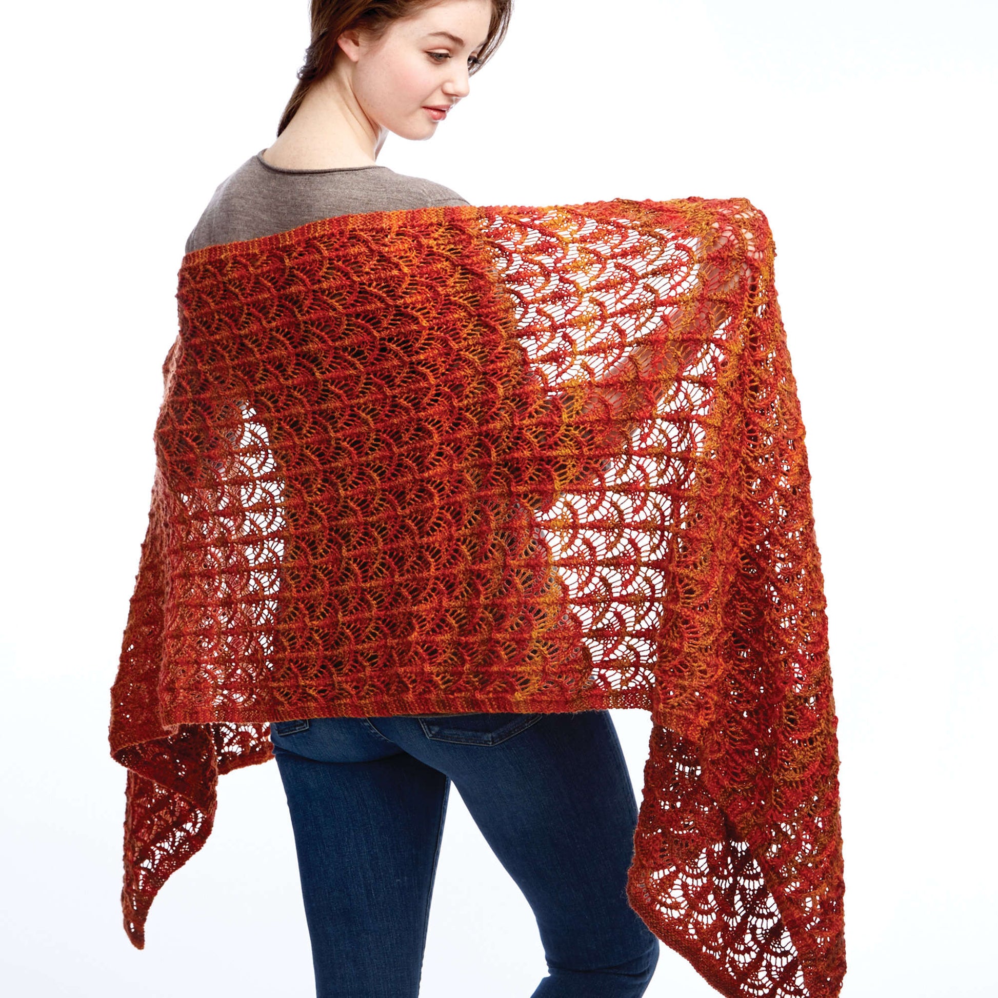 Free Patons Fanfare Wrap Knitting Pattern | Yarnspirations