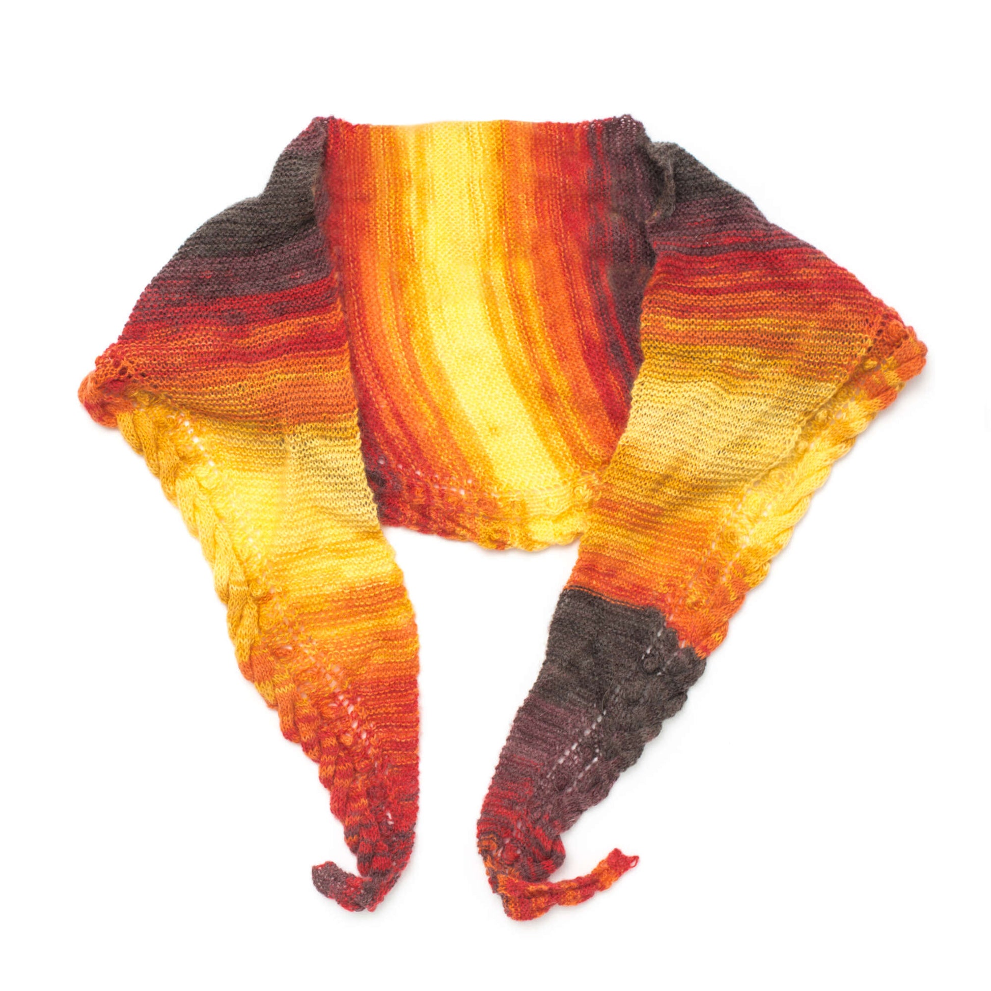 Free Patons Edge of the Wedge Shawl Knitting Pattern | Yarnspirations